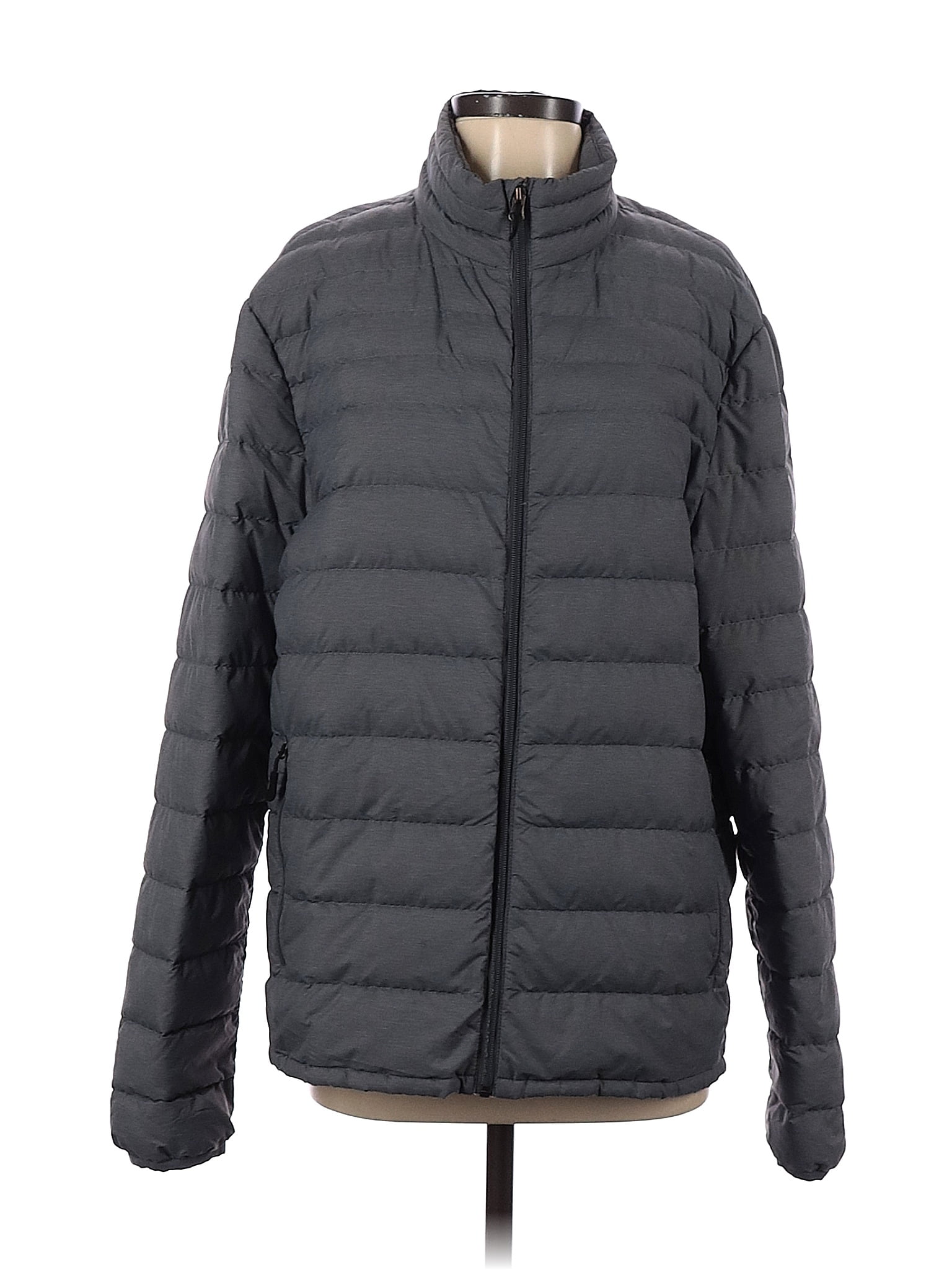 HeatKeep Solid Gray Coat Size S - 64% off | thredUP