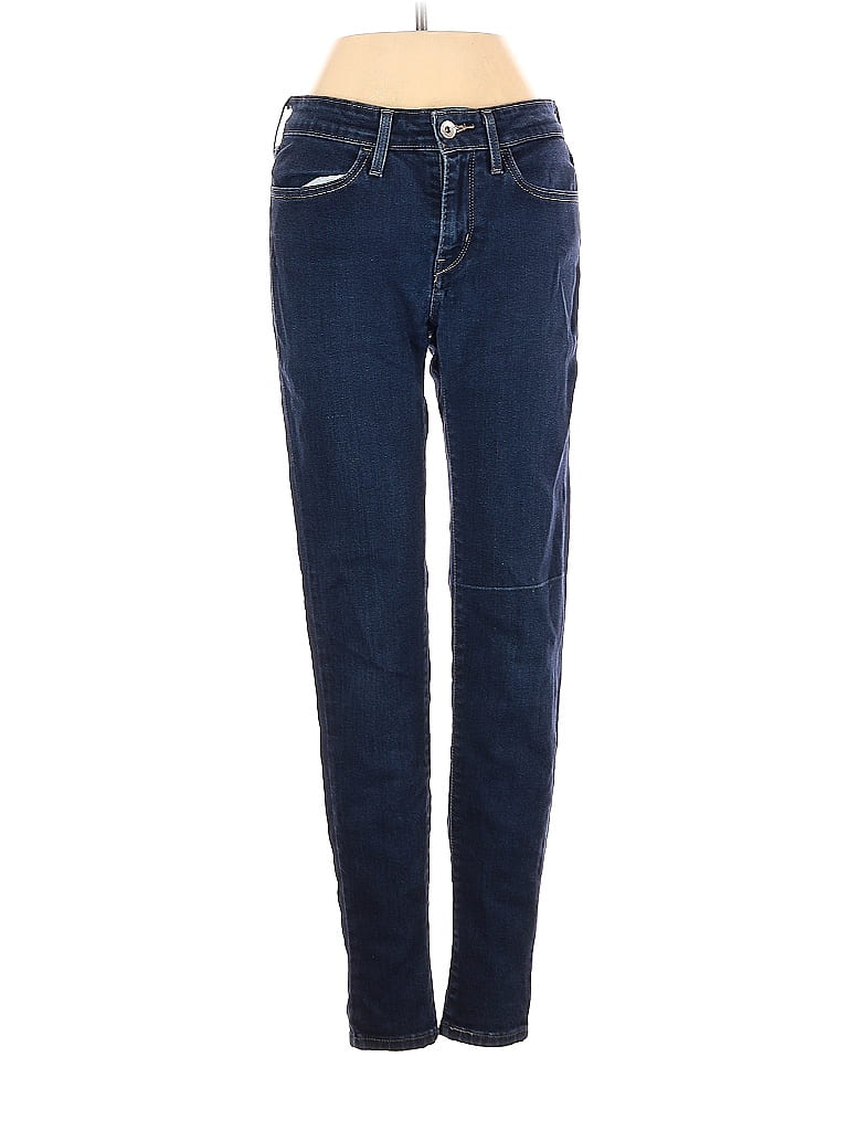 Levi's Solid Blue Jeans 27 Waist - 71% off | ThredUp