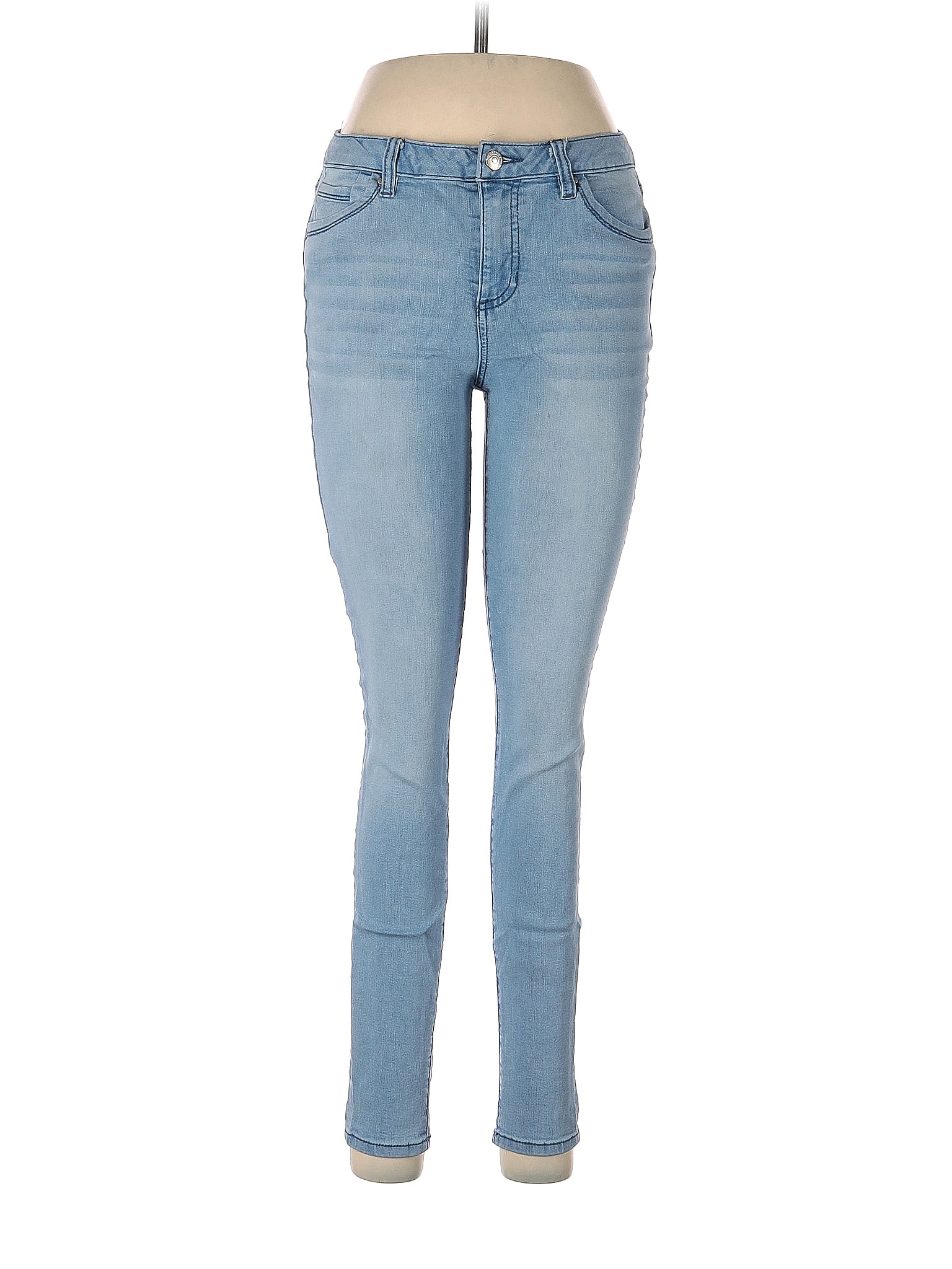 BLUE SPICE Solid Blue Jeans Size 7 - 52% off | thredUP