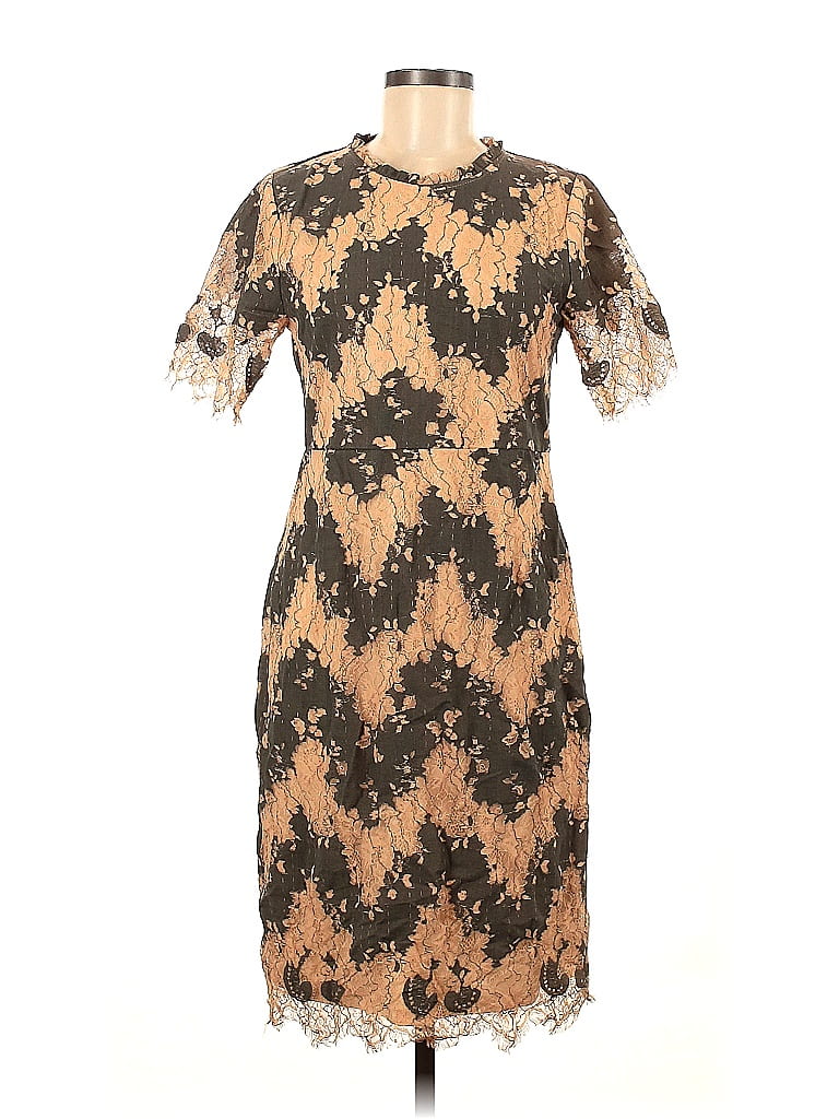 Polagram Multi Color Tan Cocktail Dress Size M - 68% off | thredUP
