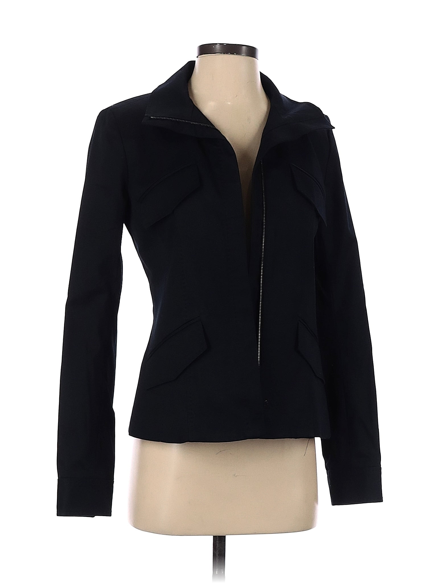 Theory Solid Black Jacket Size S - 85% off | thredUP