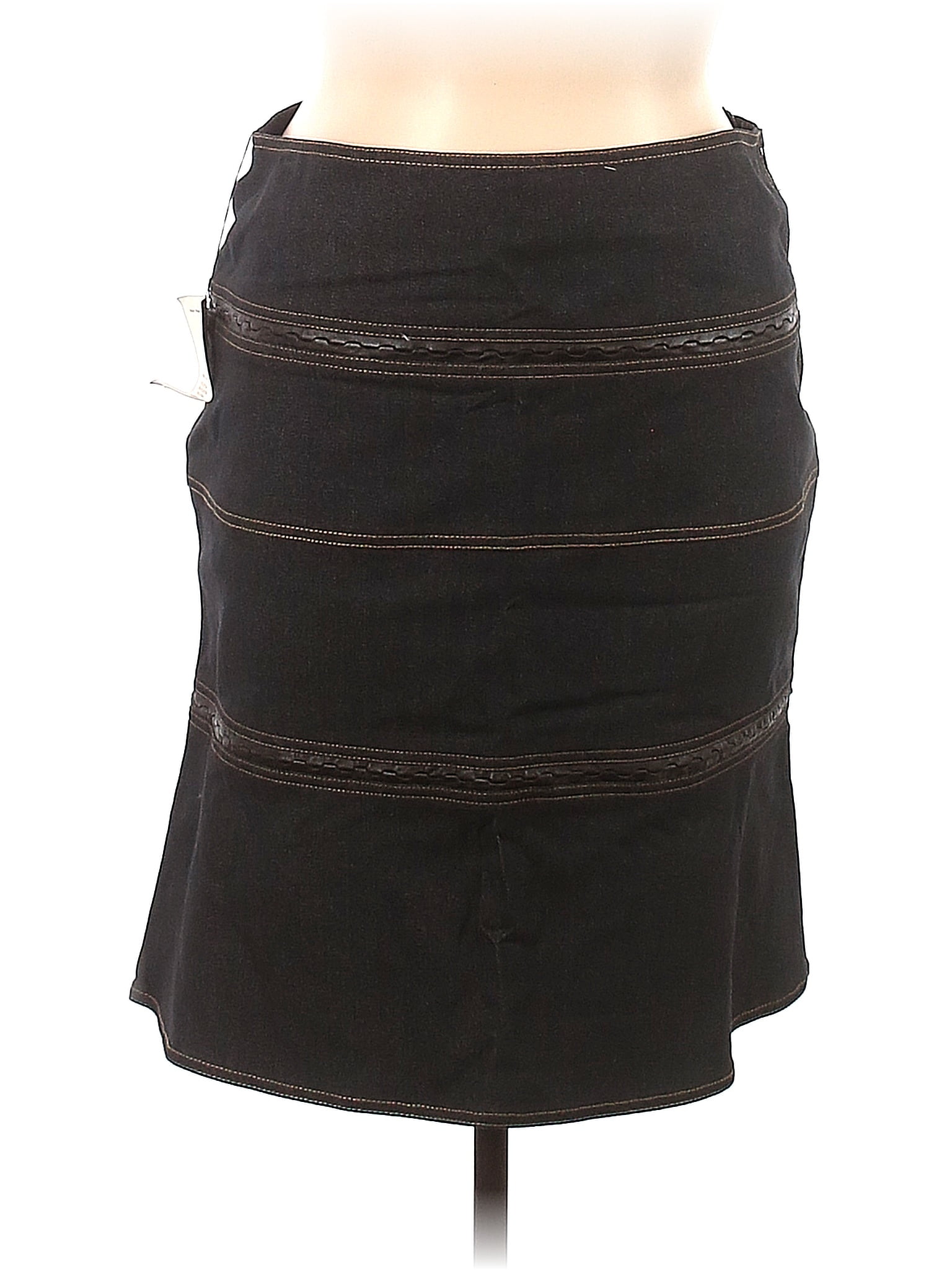 Etcetera Solid Black Casual Skirt Size 14 - 84% off | thredUP