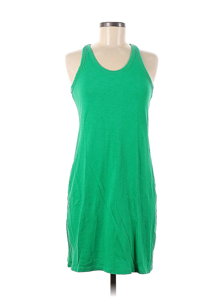 J Crew 100 Cotton Solid Green Casual Dress Size S 87 Off Thredup