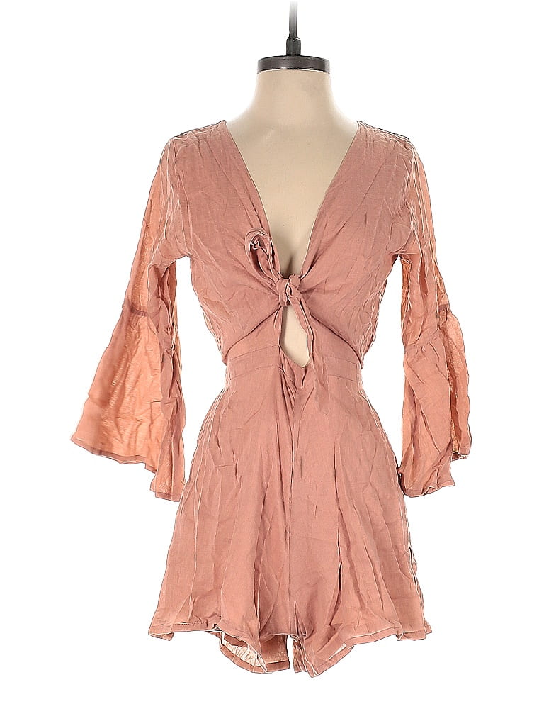 Cleobella 100% Cotton Solid Pink Romper Size XS - 82% off | thredUP