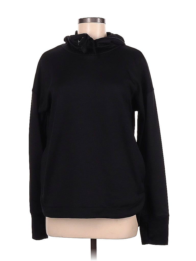 Xersion 100% Polyester Solid Black Pullover Hoodie Size M - 60% off | ThredUp