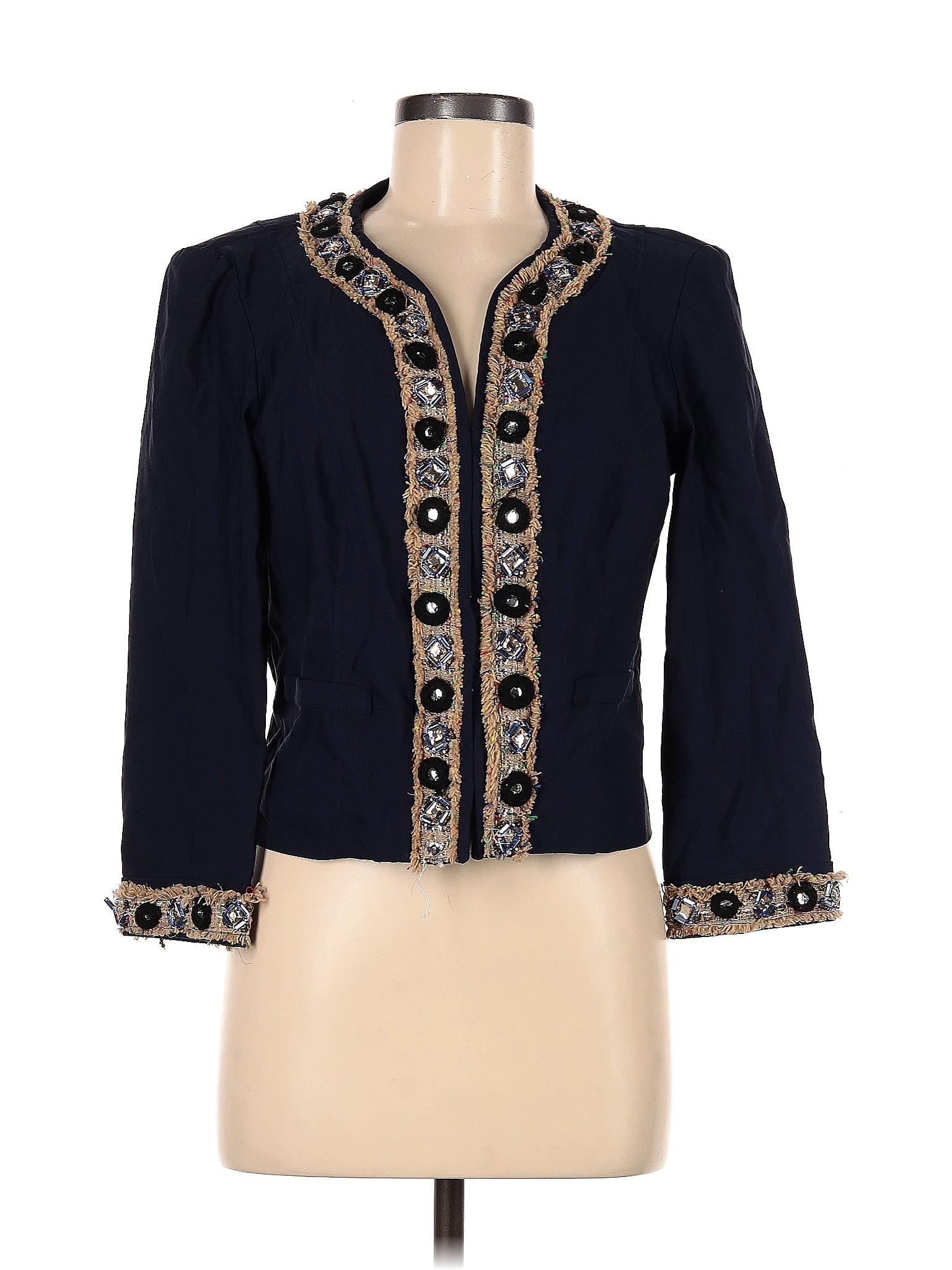 Joseph Ribkoff Solid Navy Black Jacket Size 8 - 81% off | ThredUp