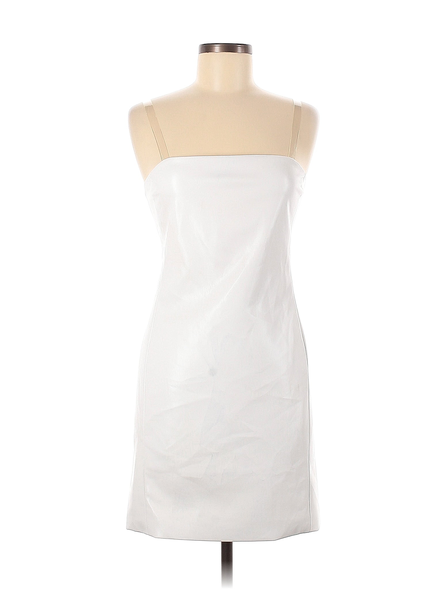 Alice Olivia 100 Polyurethane Solid White Cocktail Dress Size 8 84