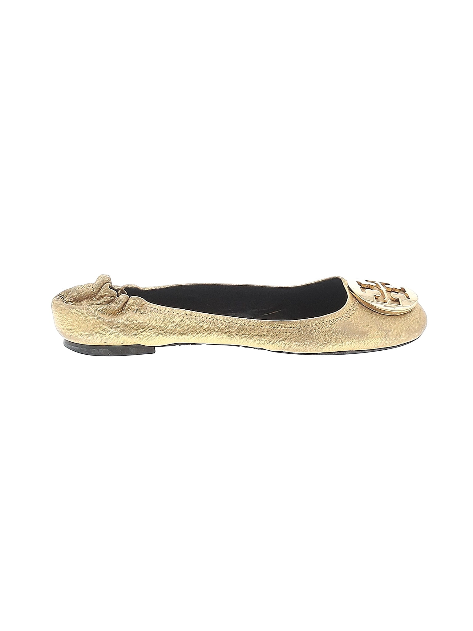 Tory Burch Metallic Gold Flats Size 7 1/2 - 70% off | thredUP