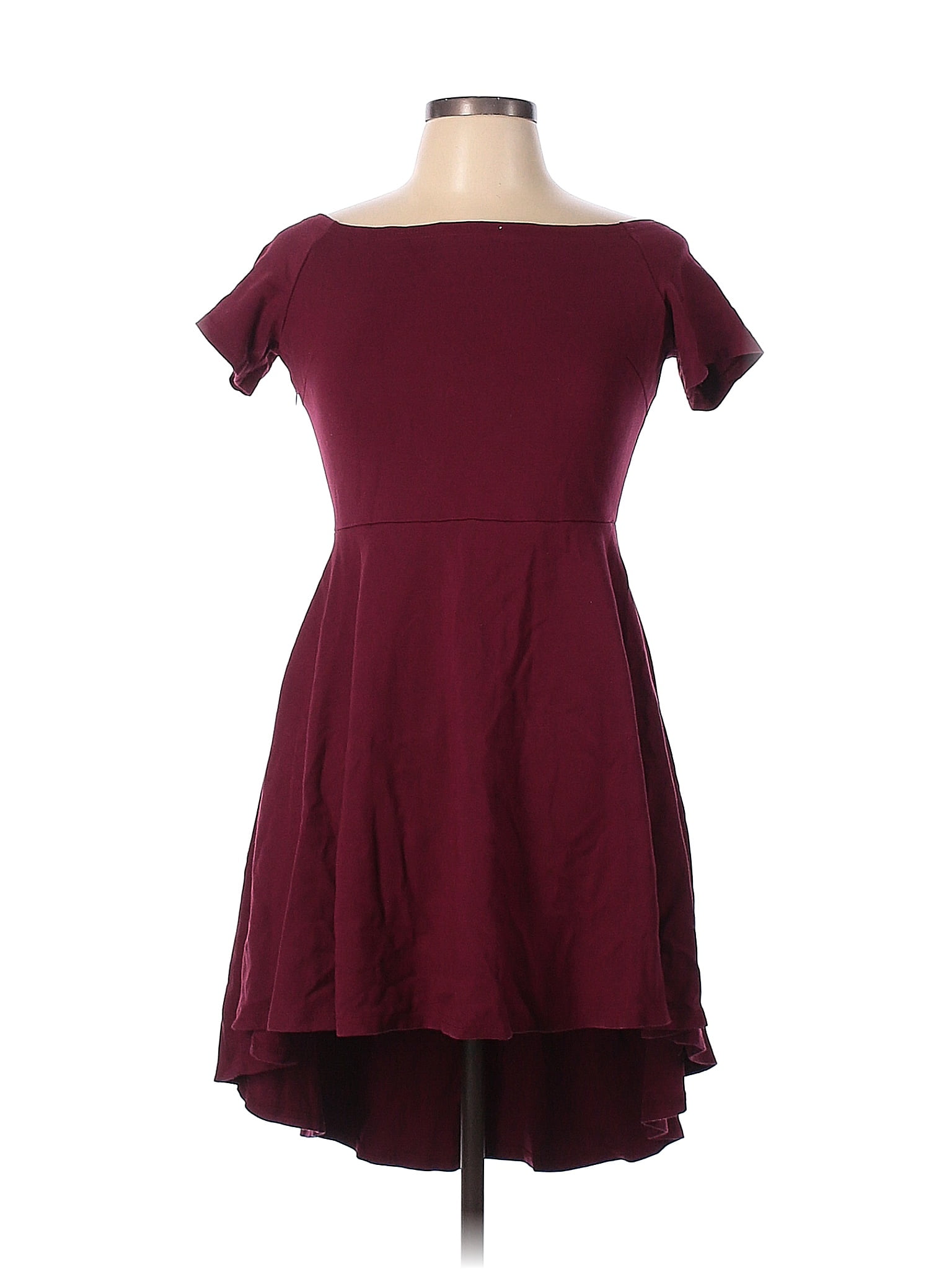 Sarin Mathews Burgundy Casual Dress Size L 62 Off Thredup