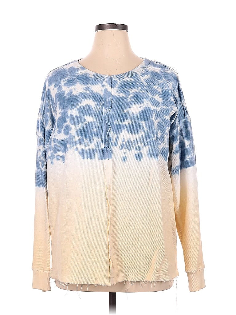 wonderly 100% Cotton Blue Long Sleeve T-Shirt Size XL - 52% off | thredUP