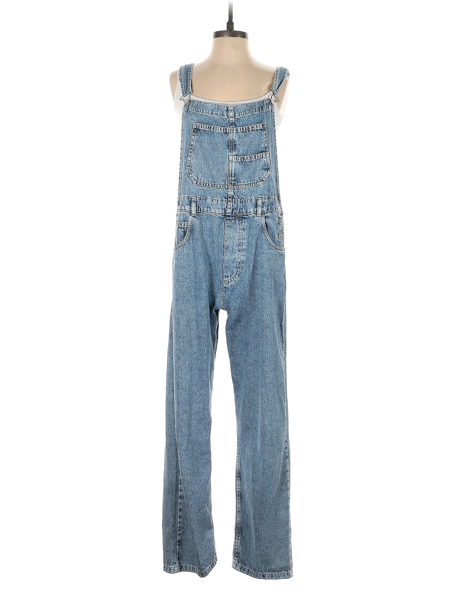 We the Free 100% Cotton Blue Overalls Size M - 53% off | thredUP