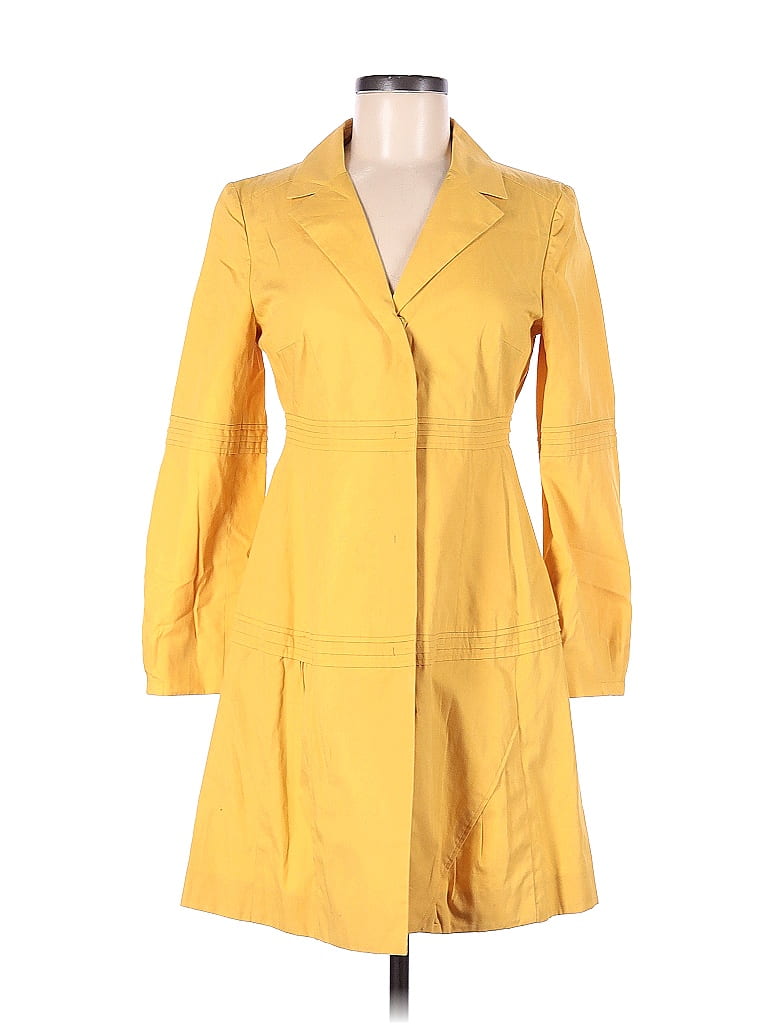 Miu Miu 100% Cotton Solid Yellow Orange Jacket Size 42 (IT) - 84% off | ThredUp