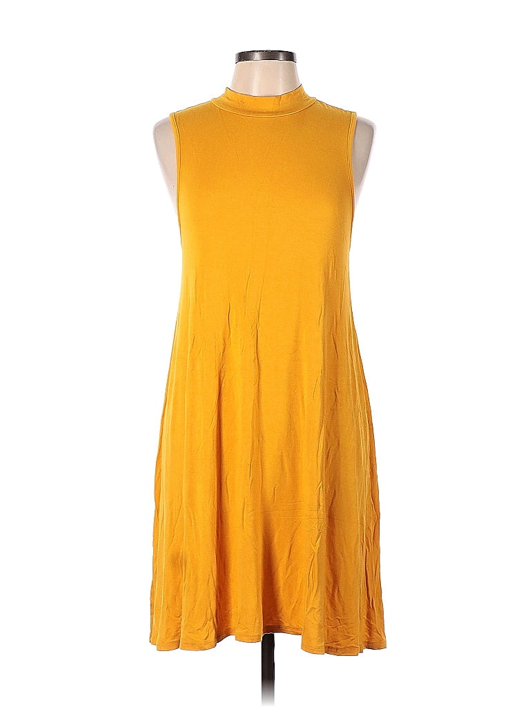 Cherish Yellow Casual Dress Size L - 40% off | thredUP