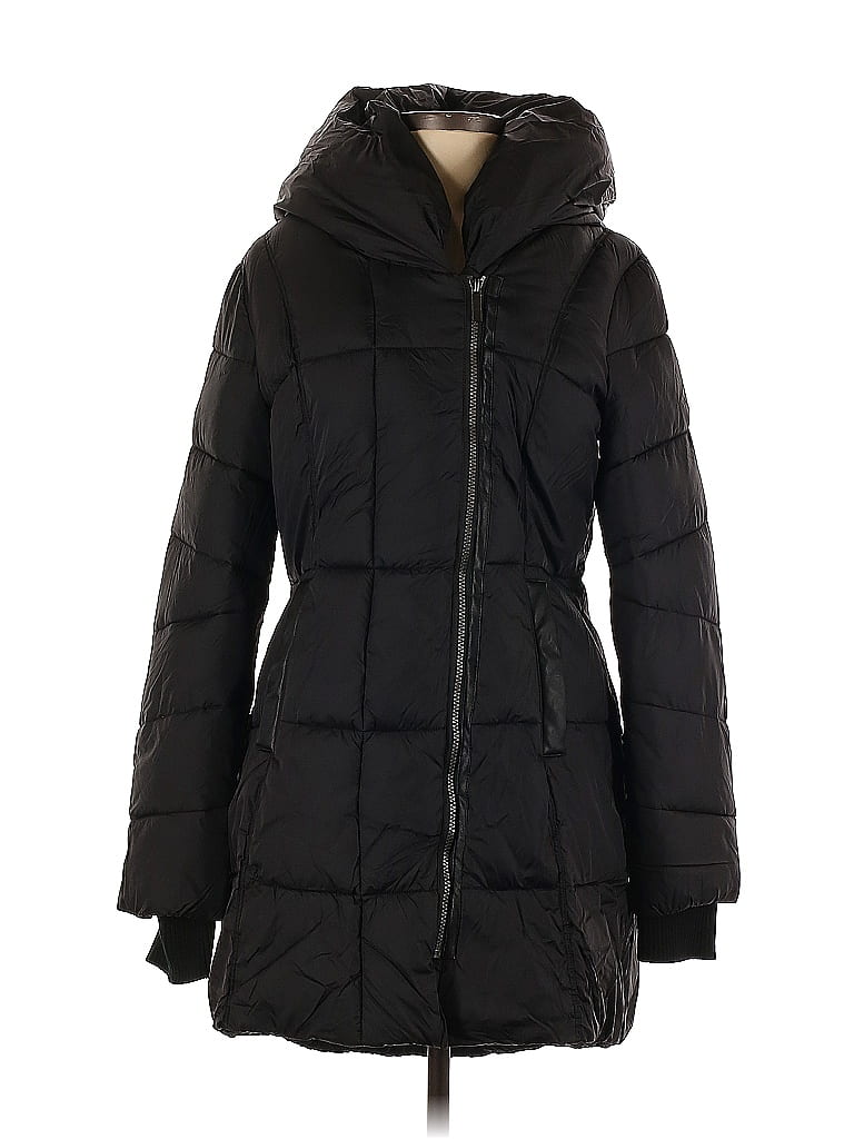 French Connection 100% Polyamide Black Coat Size M - 68% off | thredUP