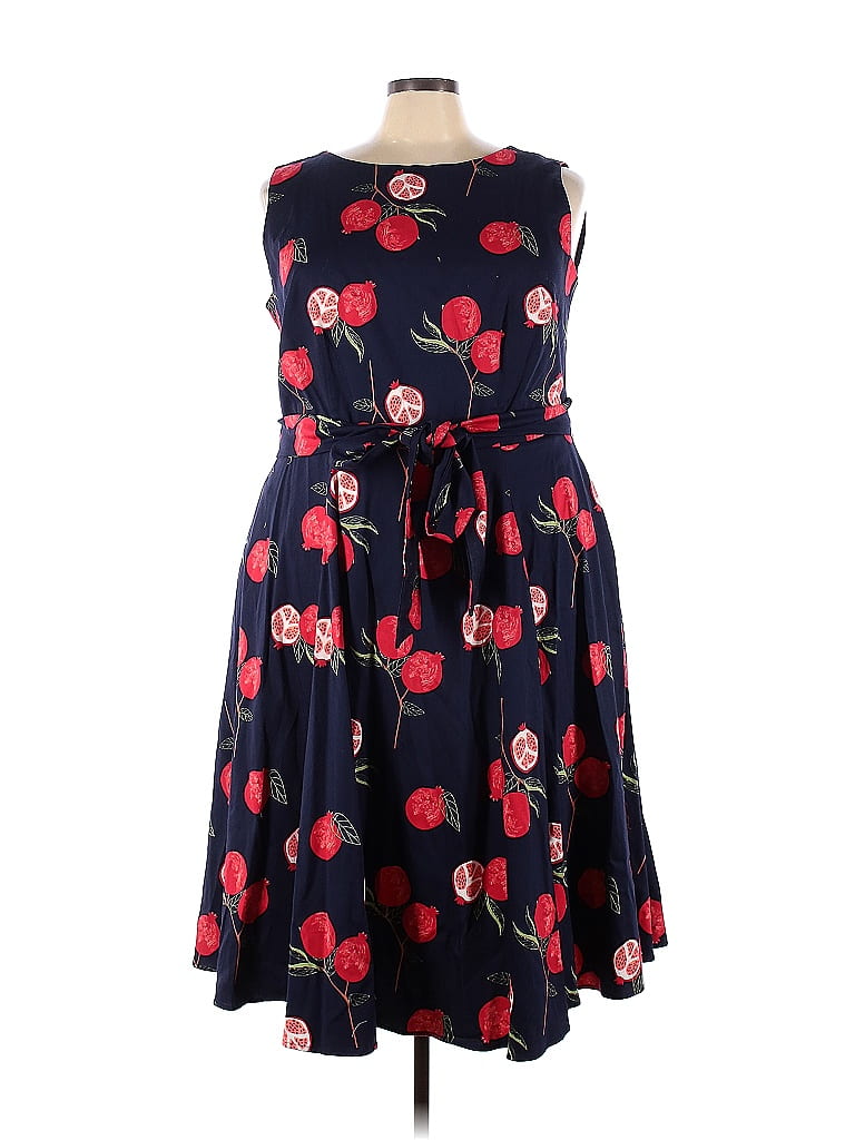 Collectif X Modcloth Blue Casual Dress Size 22 (Plus) - 57% off | thredUP