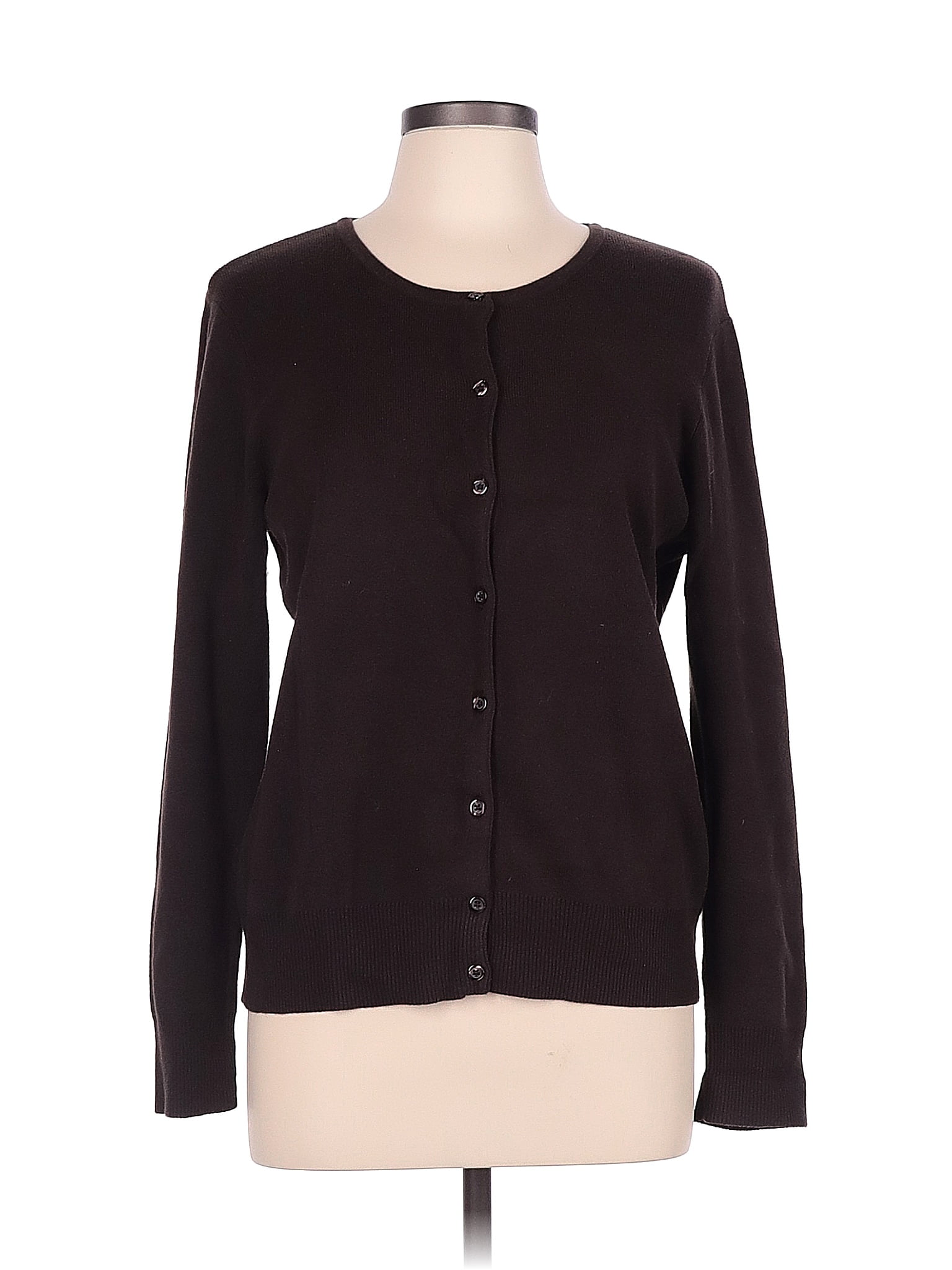 Croft & Barrow Brown Cardigan Size L - 56% off | thredUP