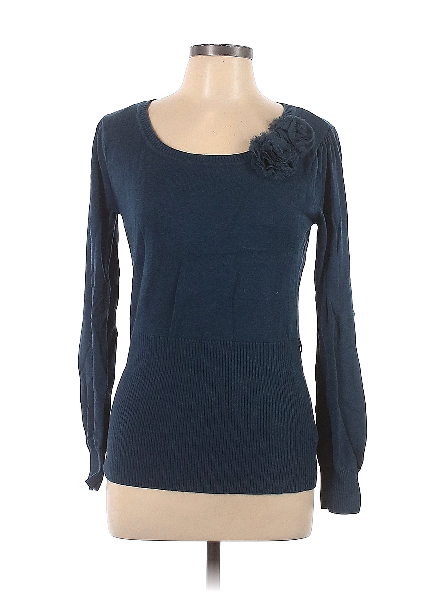 AB Studio Blue Pullover Sweater Size L - 68% off | ThredUp