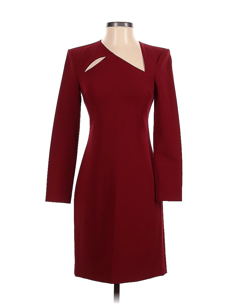 Alice Olivia Burgundy Cocktail Dress Size 2 82 Off Thredup