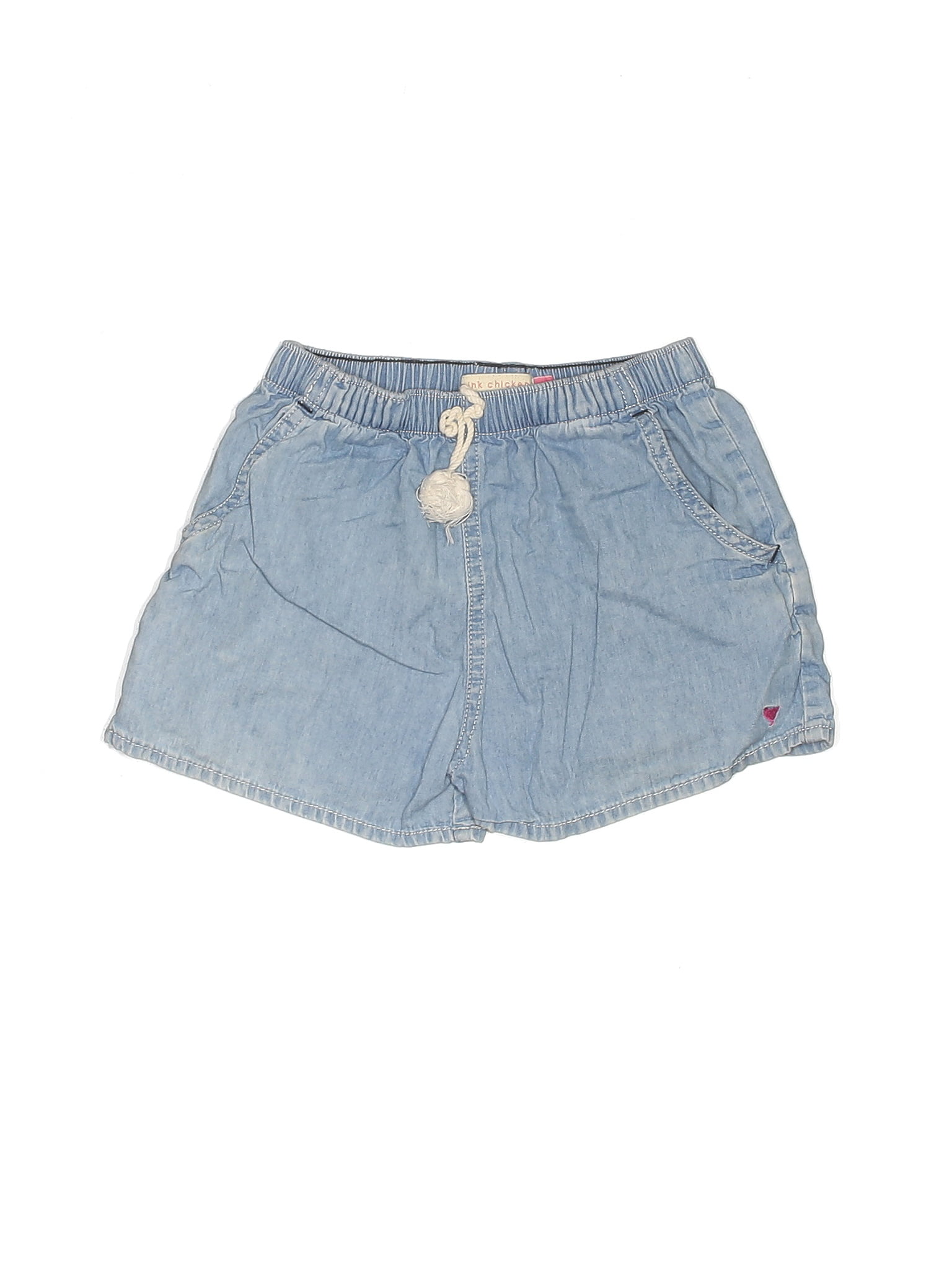 Pink Chicken Solid Blue Denim Shorts Size 3 - 65% off | thredUP