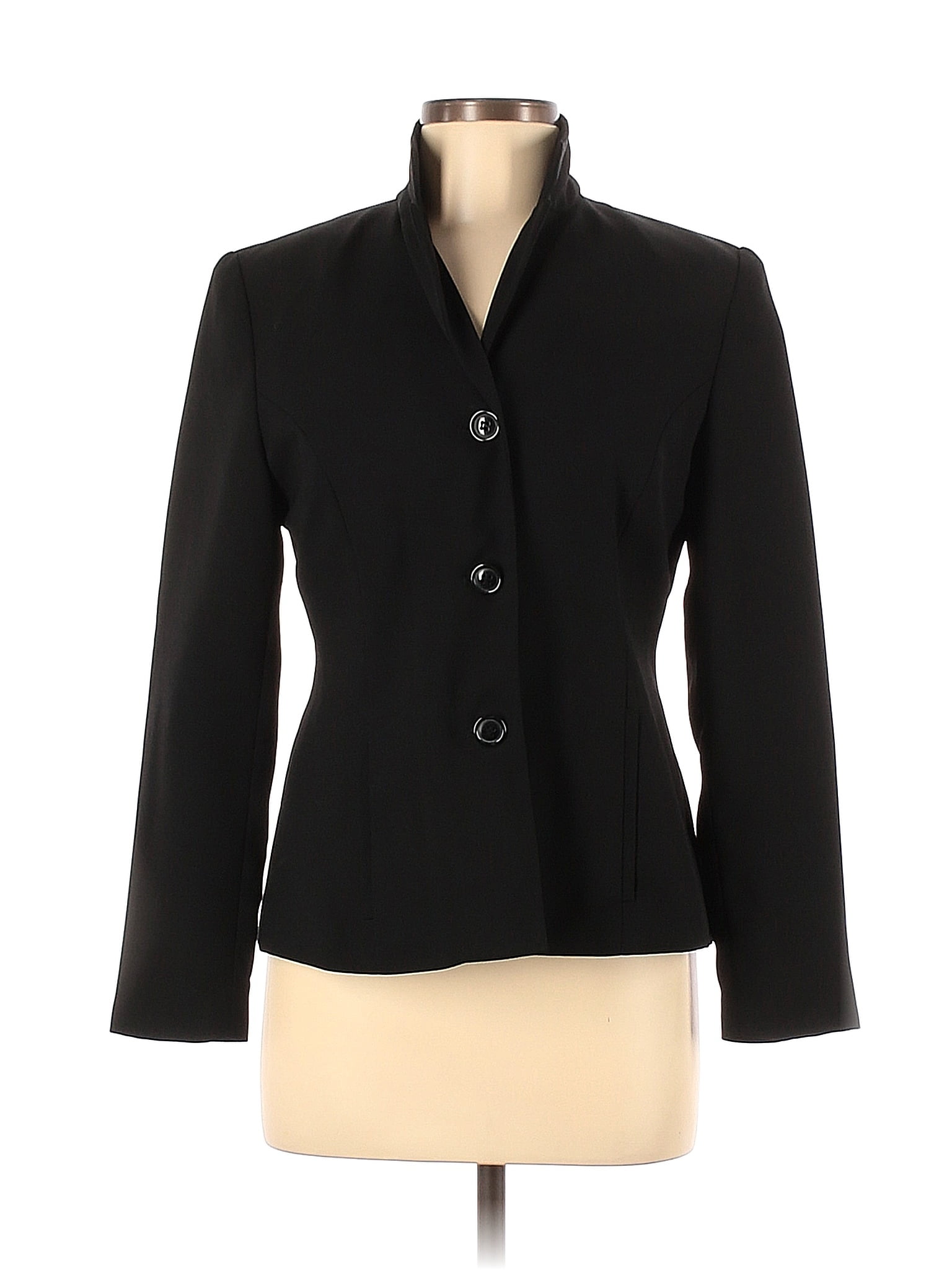 Karen Scott 100% Polyester Black Jacket Size 6 (Petite) - 88% off | ThredUp