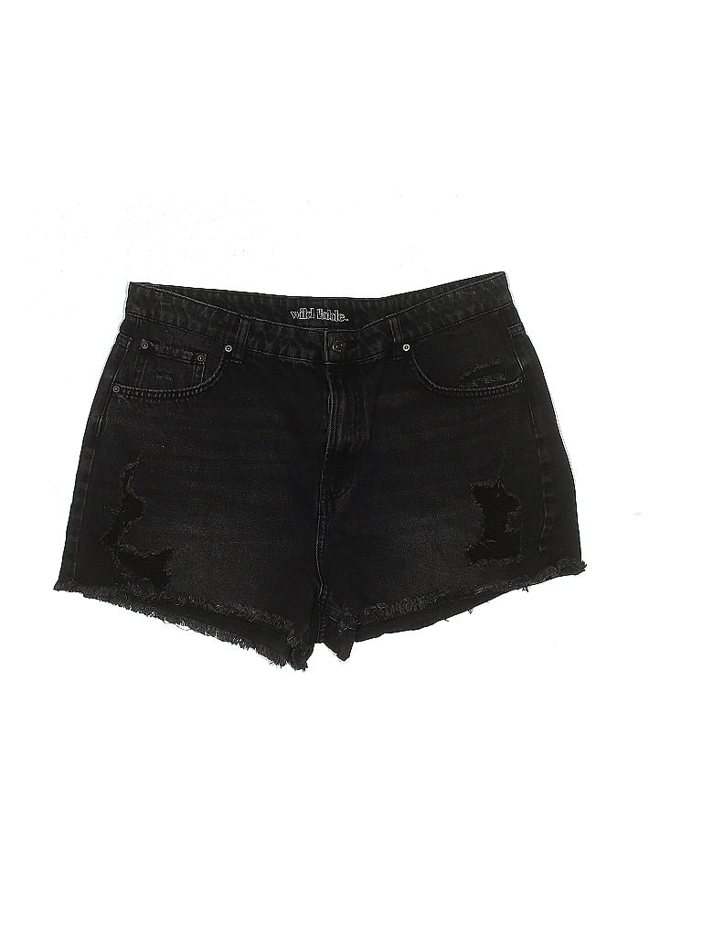 Wild Fable 100% Cotton Black Denim Shorts Size 16 - 41% off | thredUP
