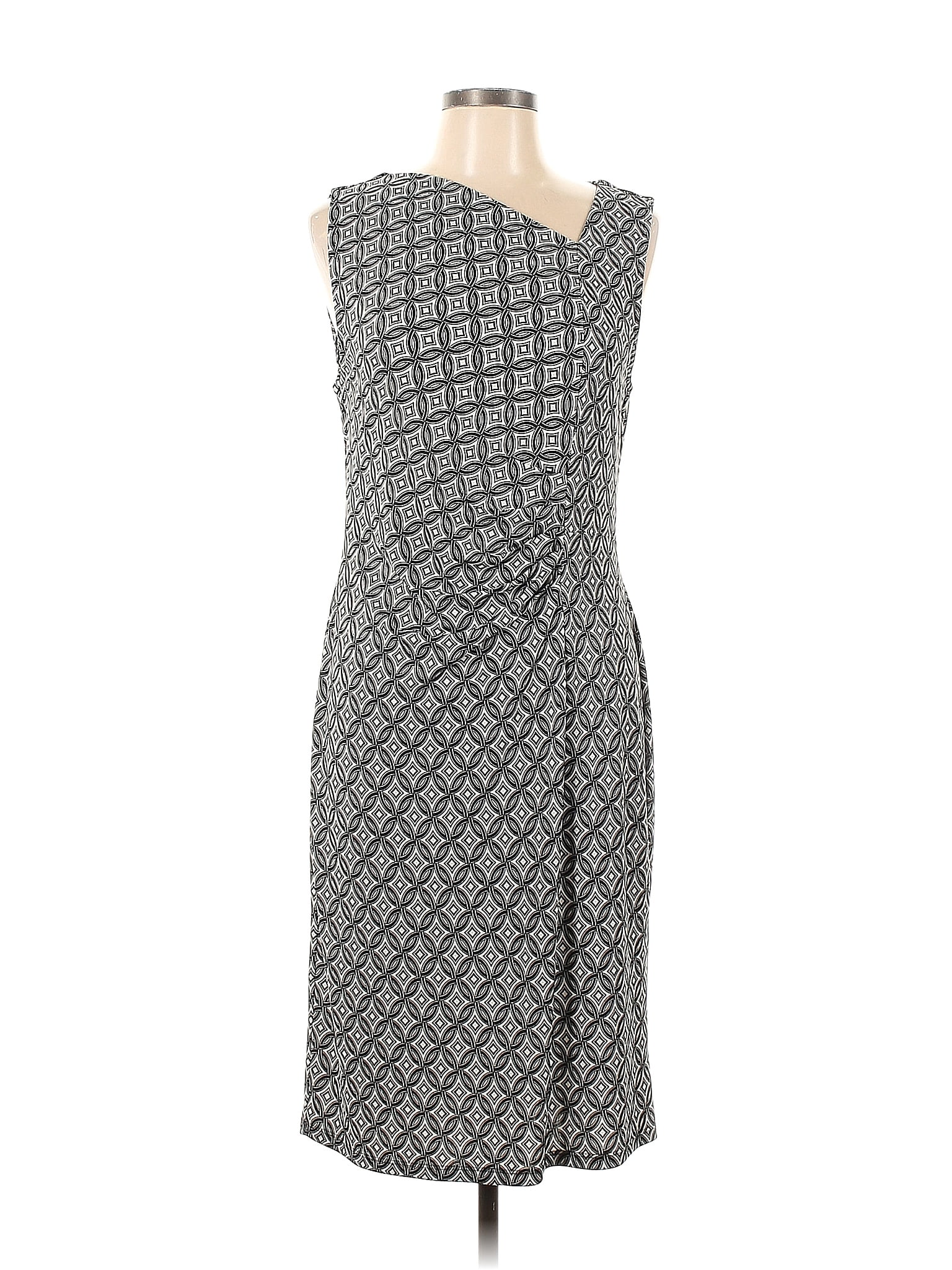 Talbots Multi Color Black Casual Dress Size L - 73% off | thredUP