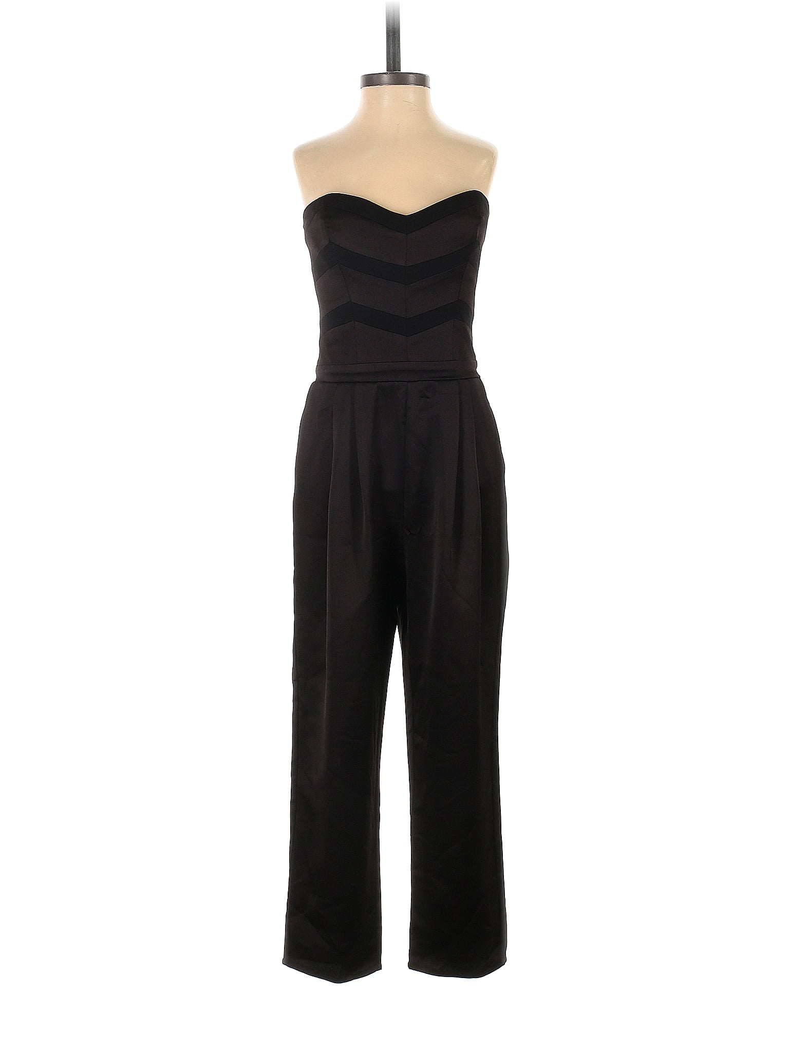 Parker 100% Polyester Solid Black Jumpsuit Size XS - 80% off | thredUP