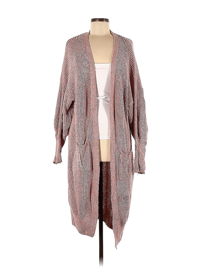 SNDYS. 100% Polyester Color Block Pink Cardigan Size XS - 82% off | thredUP