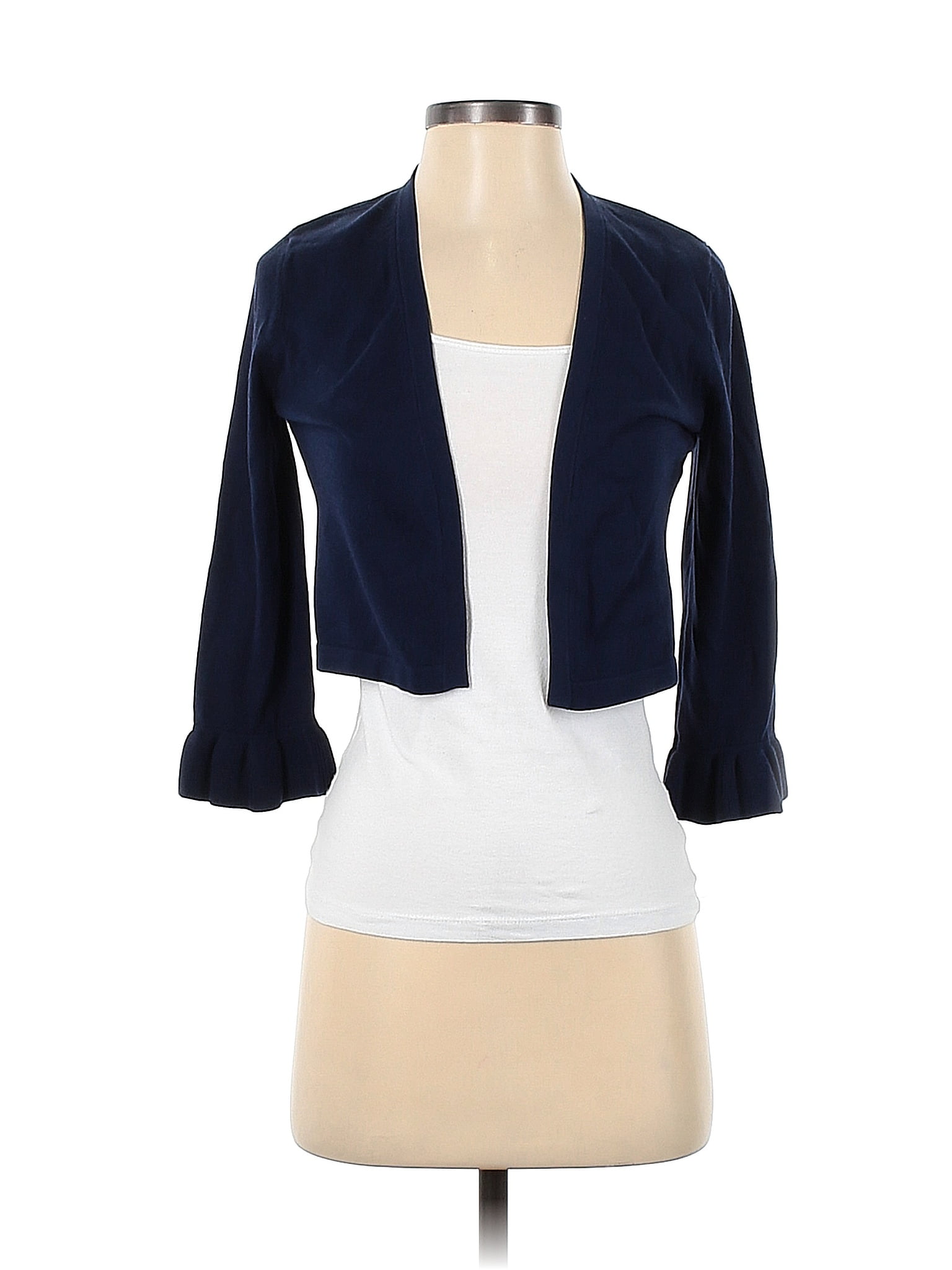 Lilly Pulitzer Color Block Solid Navy Blue Cardigan Size Xs 69 Off