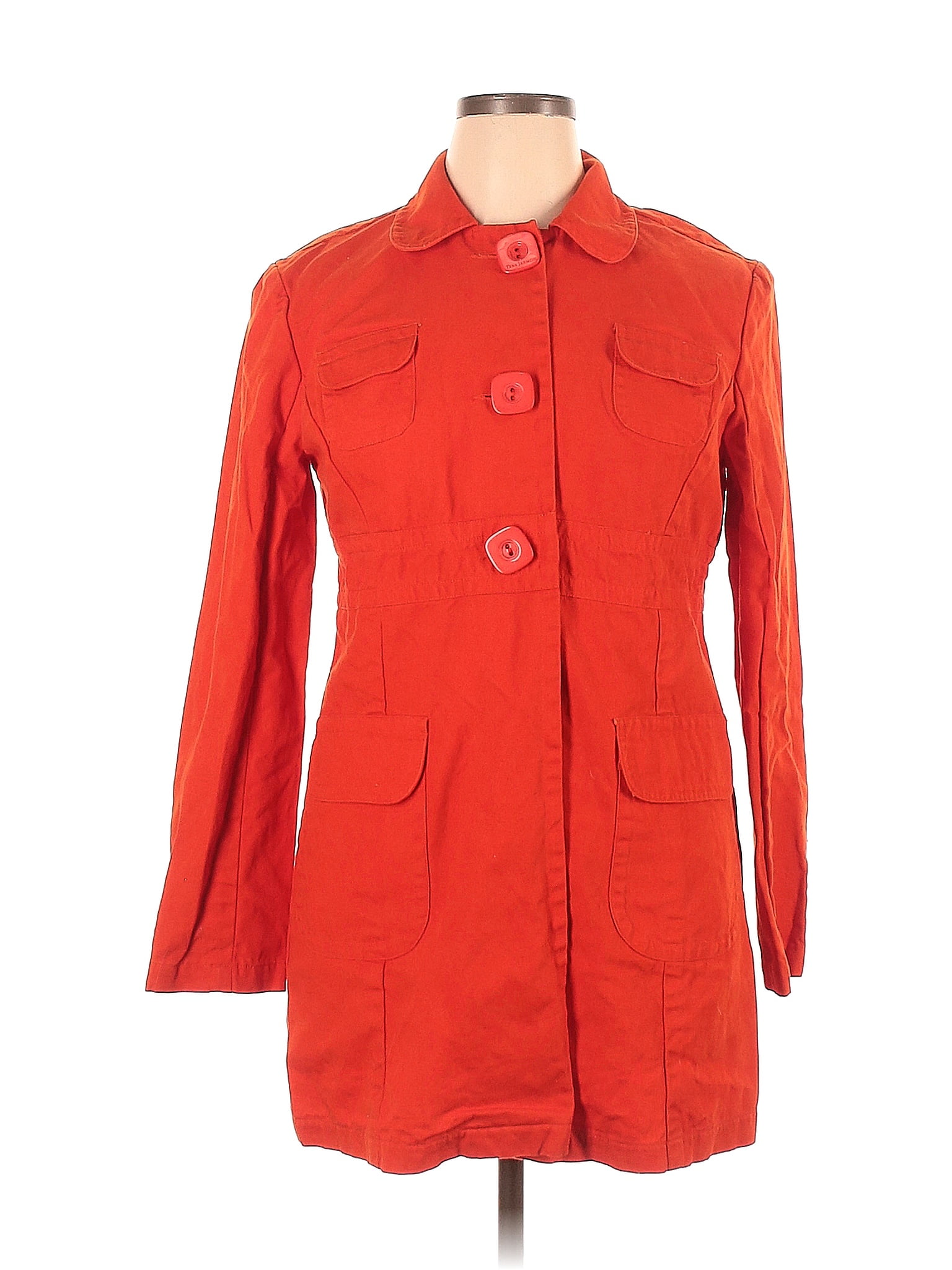 Tara Jarmon for Target 100% Cotton Solid Red Jacket Size XL - 59% off ...