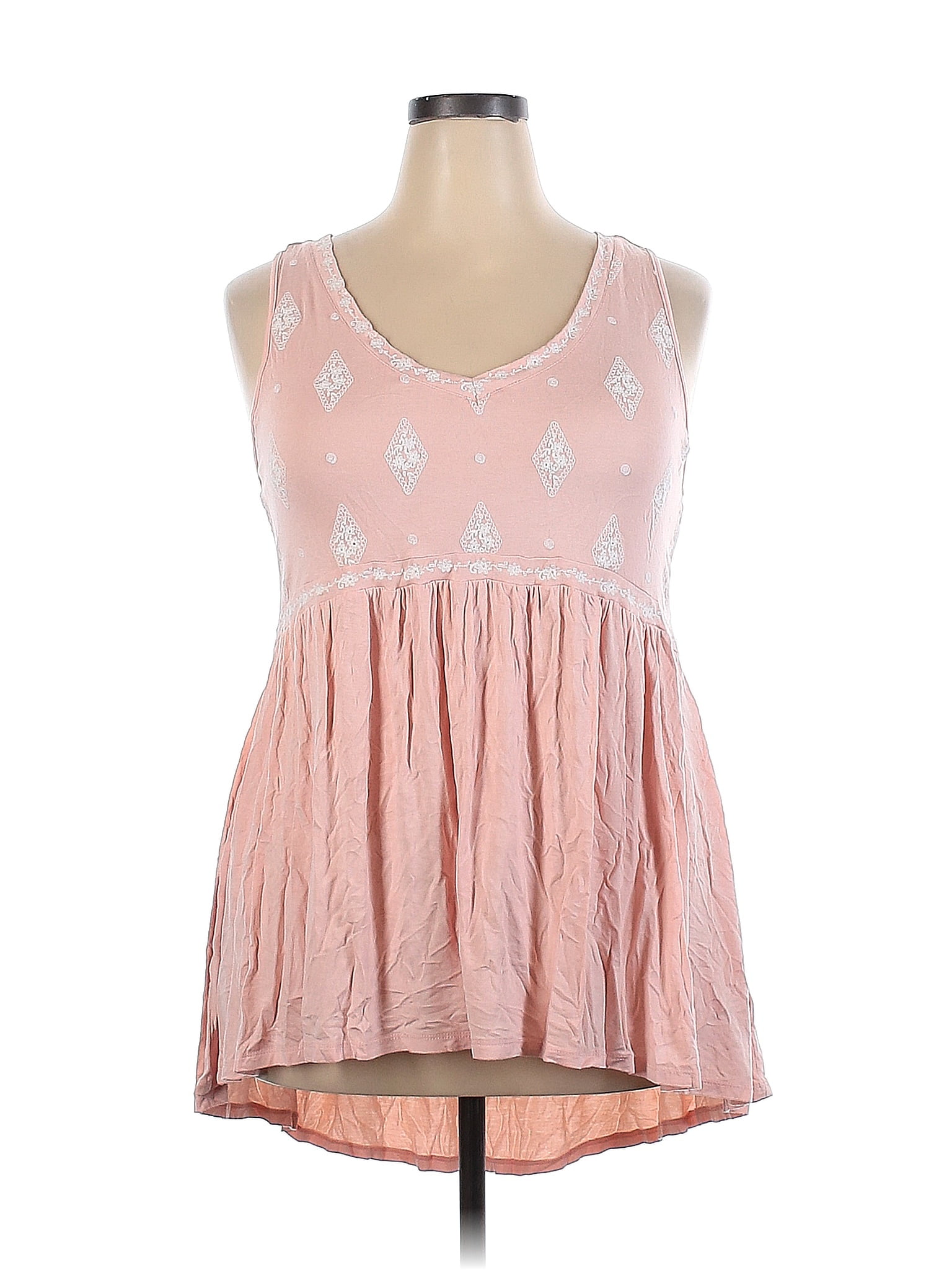 Torrid Pink Sleeveless Blouse Size 2X Plus (2) (Plus) - 56% off | thredUP