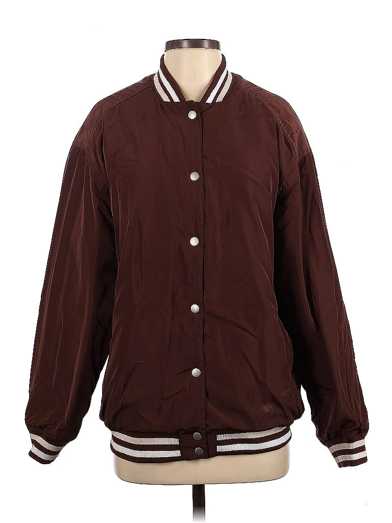 Divided by H&M 100% Polyester Brown Track Jacket Size XXS - 62% off ...