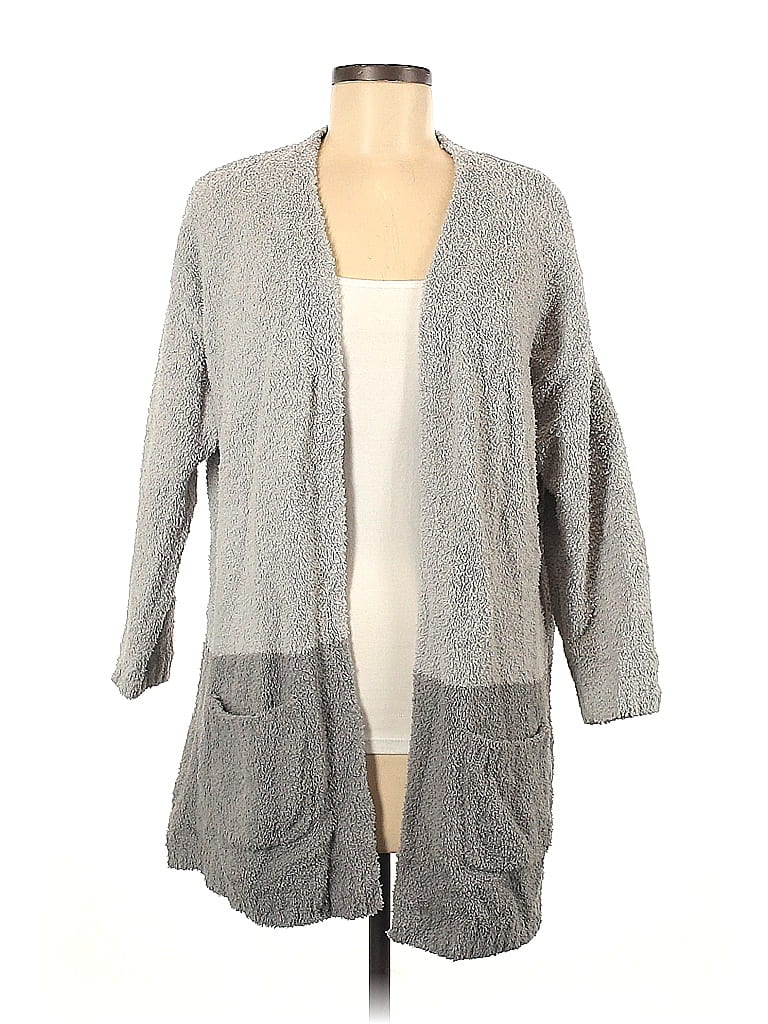 Thread & Supply 100% Recycled Polyester Color Block Gray Cardigan One ...