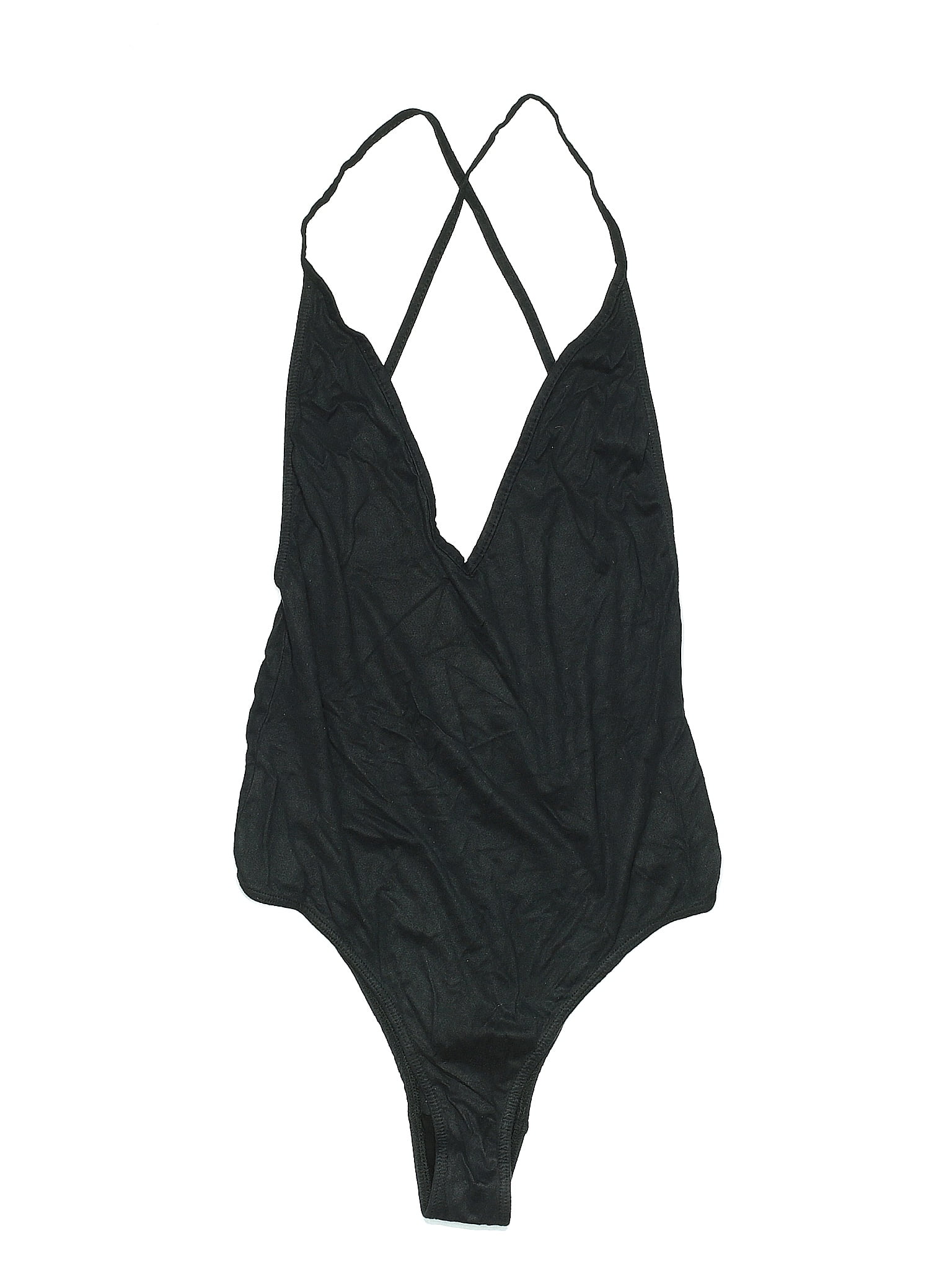 Blue Life Solid Black One Piece Swimsuit Size M 81 Off Thredup