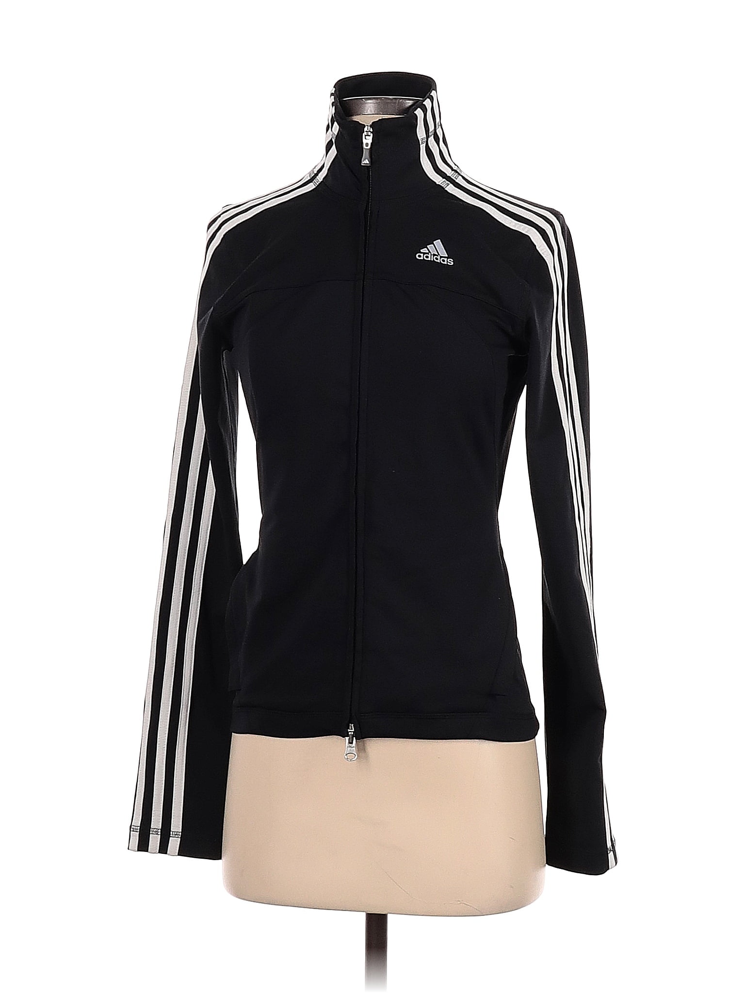 Adidas 100% Polyester Solid Black Track Jacket Size XS - 66% off | thredUP