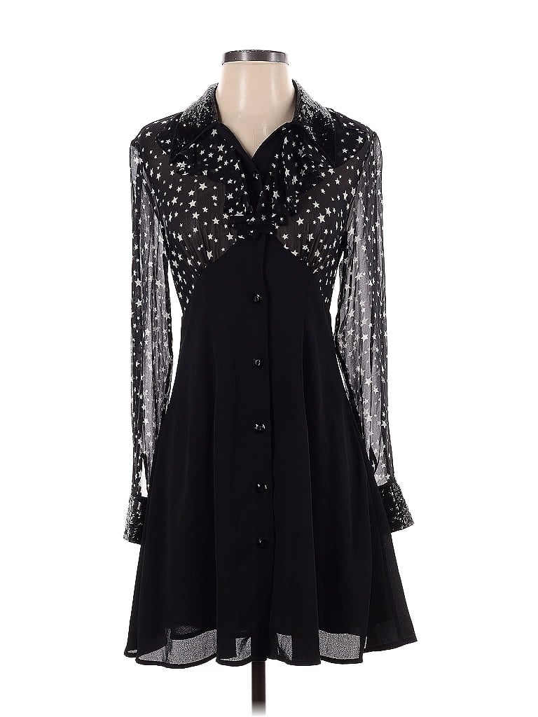 Miu Miu 100 Silk Solid Black Cocktail Dress Size M 88 Off Thredup