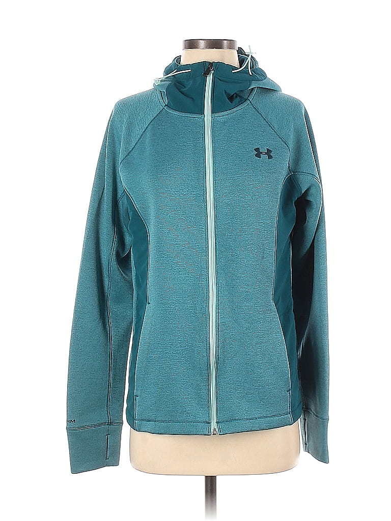 Under Armour 100% Polyester Teal Track Jacket Size M - 57% off | ThredUp