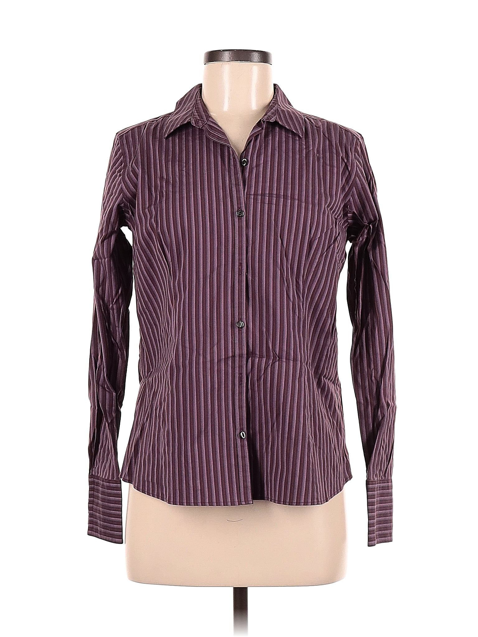 Eddie Bauer Purple Long Sleeve Button Down Shirt Size M 73 Off Thredup
