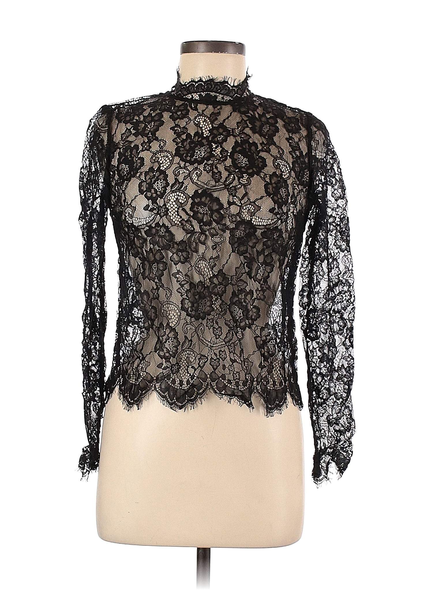 Forever 21 Black Long Sleeve Blouse Size M - 47% off | ThredUp