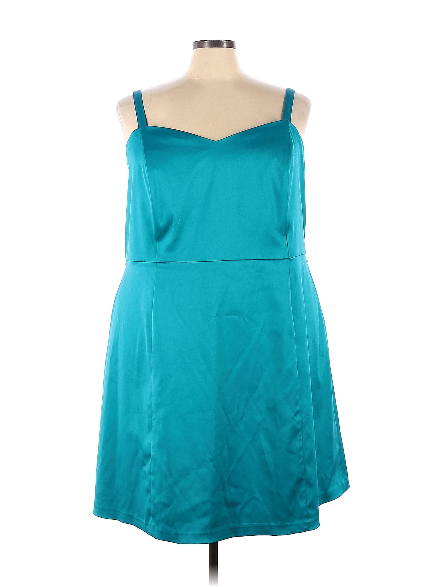 Lane Bryant Teal Blue Casual Dress Size 28 (Plus) - 52% off | thredUP