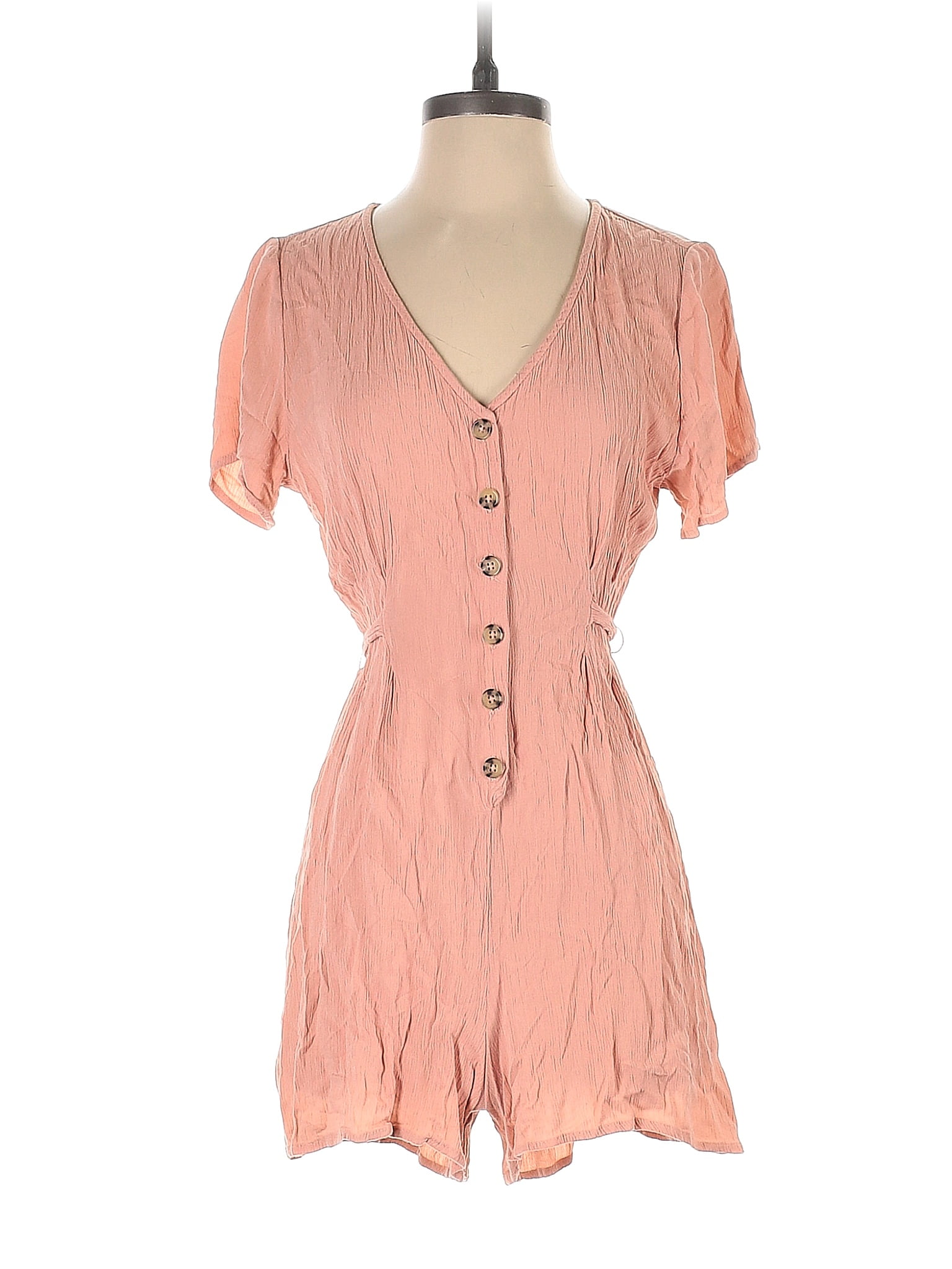 Wild Fable 100% Rayon Pink Romper Size M - 56% off | ThredUp