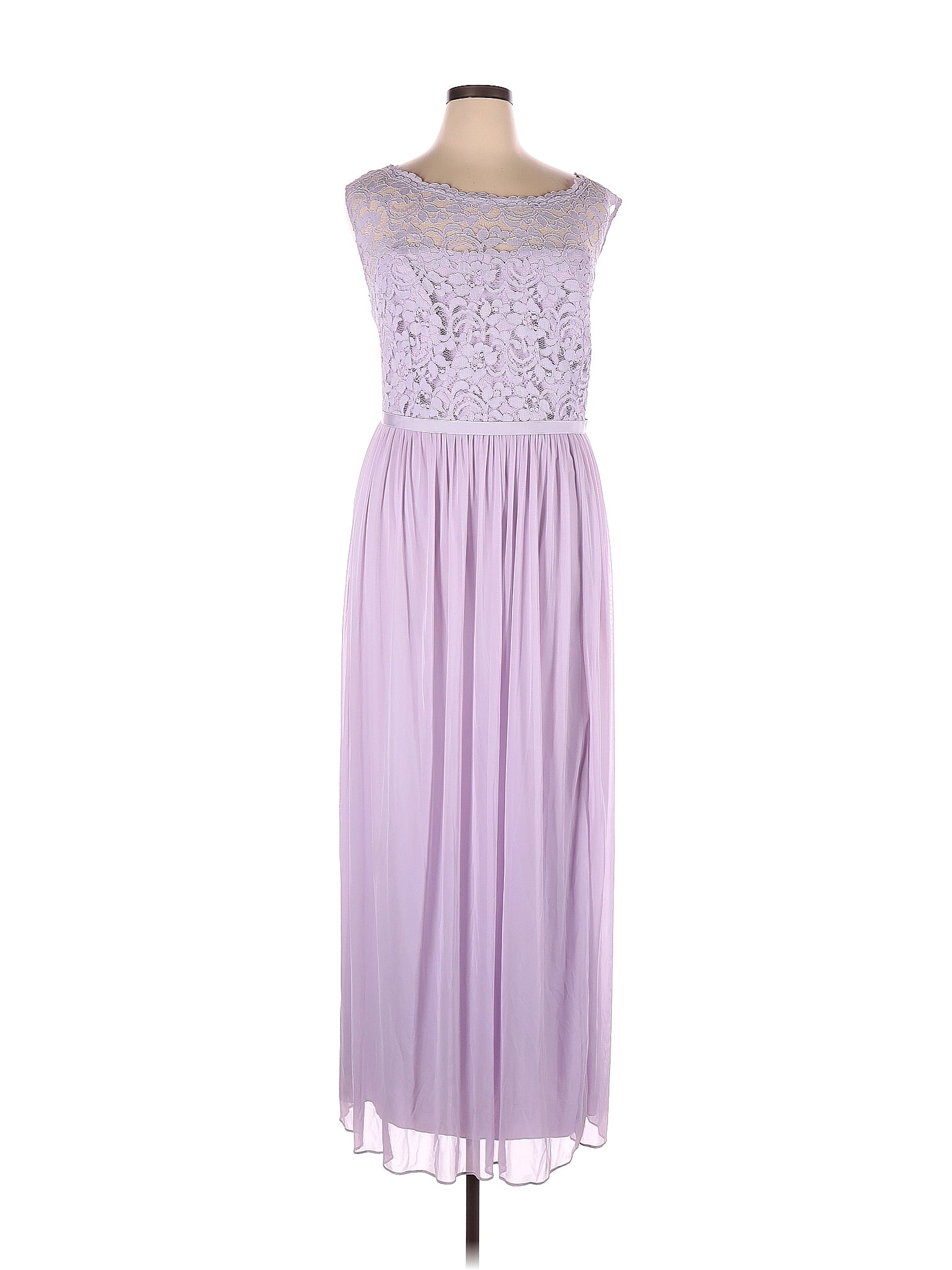 Davids Bridal Solid Lavender Purple Cocktail Dress Size 24 Plus 76