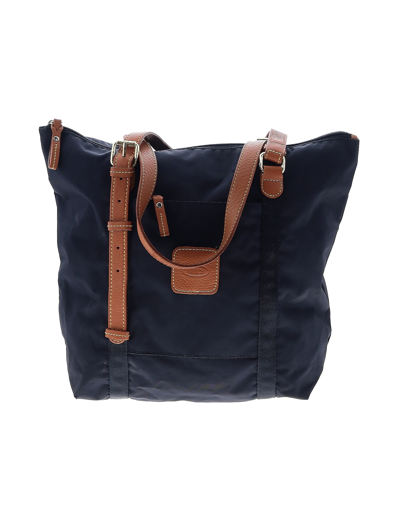 Bric's Color Block Solid Navy Blue Tote One Size - 72% off | ThredUp