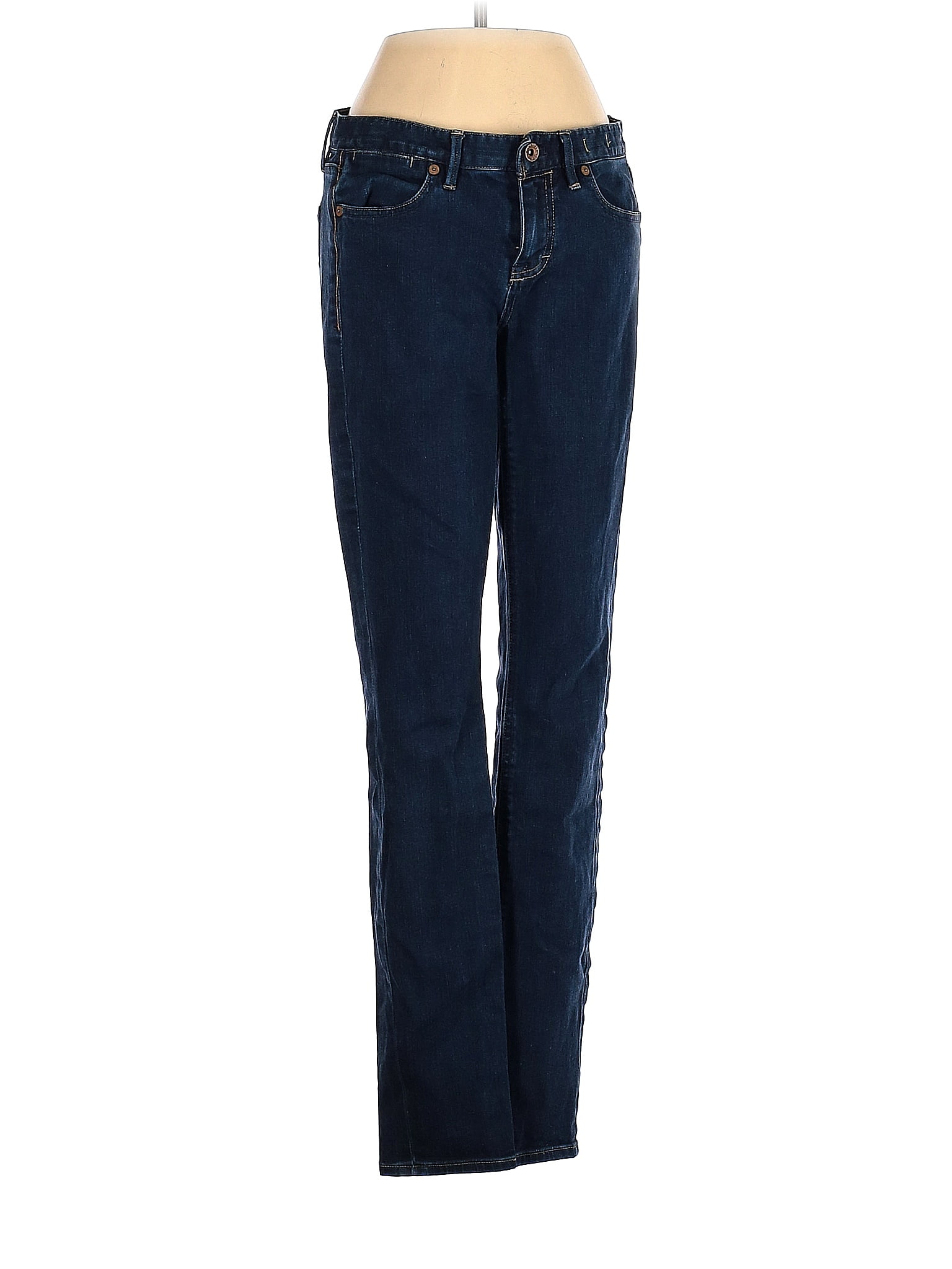 Madewell Solid Blue Jeans 27 Waist - 70% off | thredUP