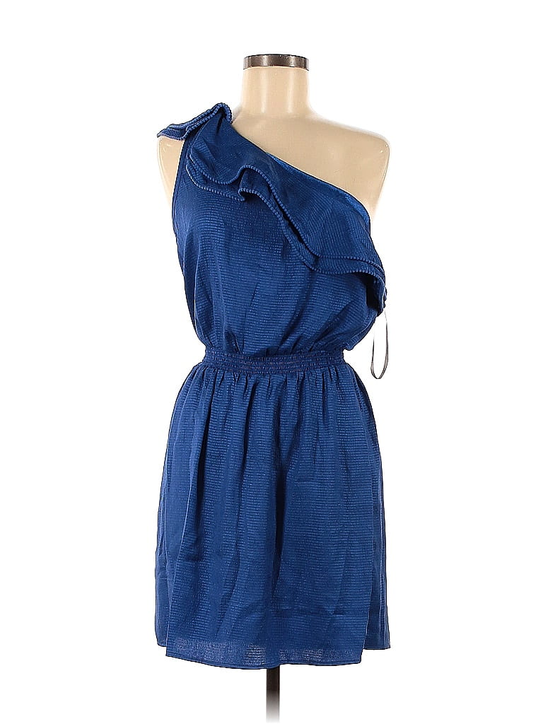 Chelsea & Violet 100% Polyester Solid Blue Casual Dress Size M - 69% ...