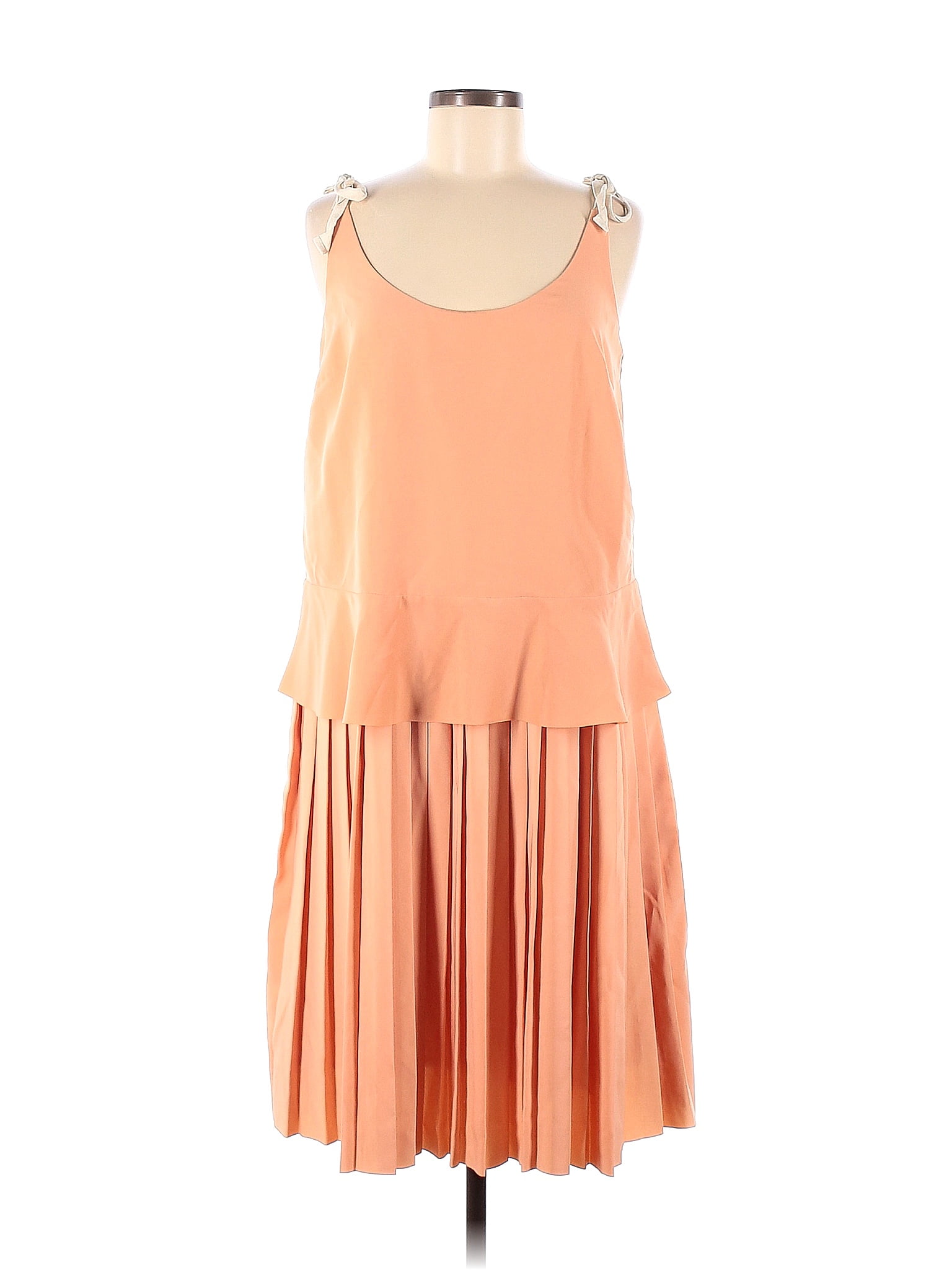Paper Crown 100% Polyester Orange Peach Covilha Dress Size M - 80% off ...