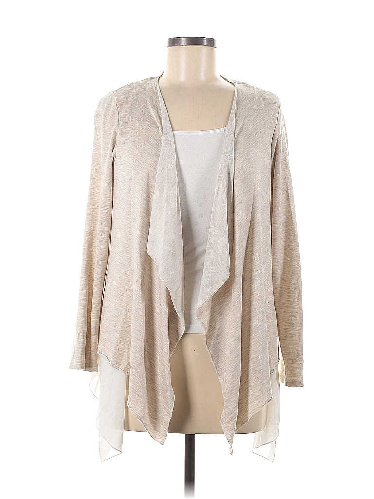Pebble and Stone Color Block Marled Tan Ivory Cardigan Size M - 70% off ...