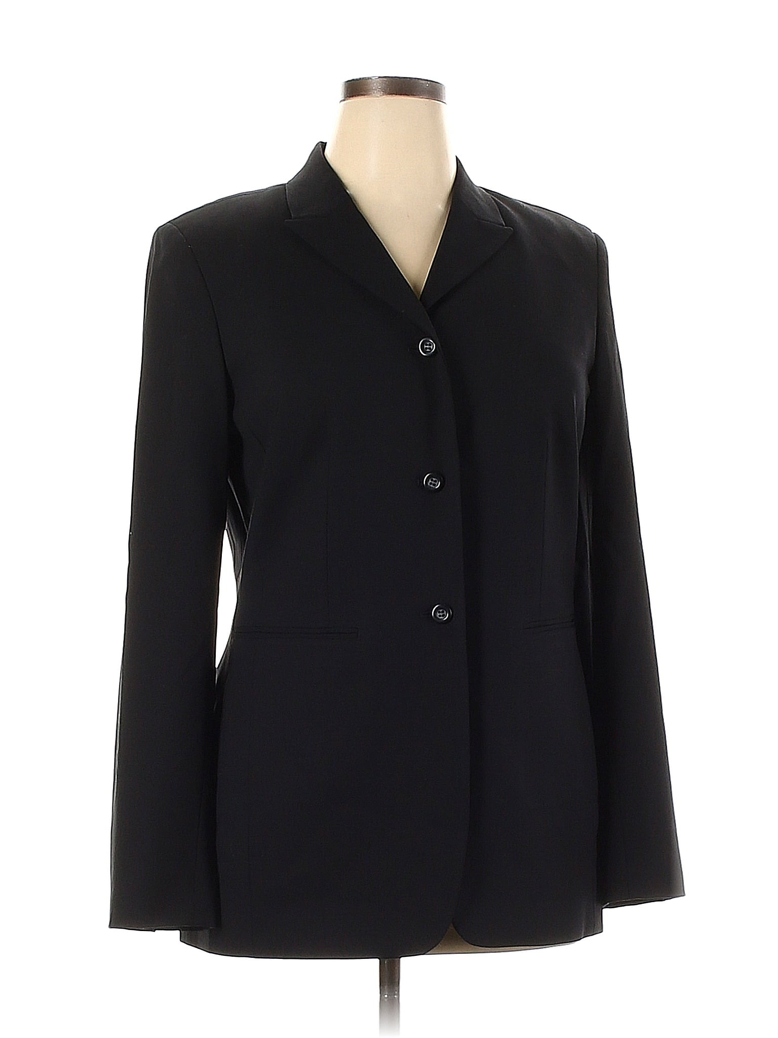 Classiques Entier Solid Black Jacket Size 14 - 86% off | thredUP