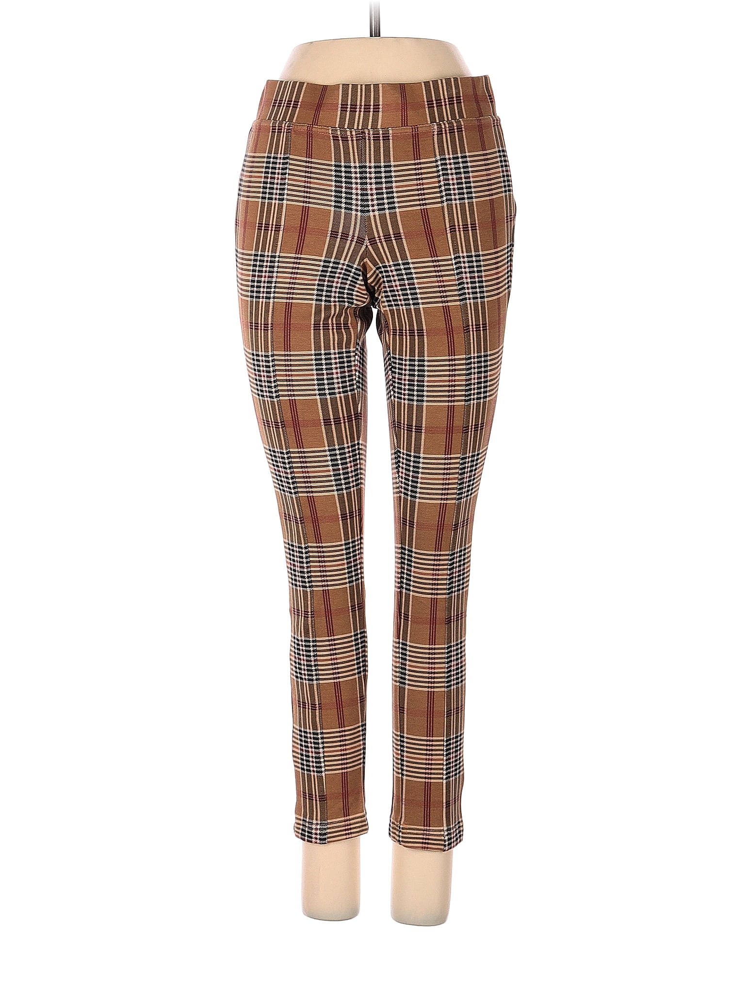 Joan Vass Plaid Multi Color Brown Casual Pants Size S - 81% off | thredUP
