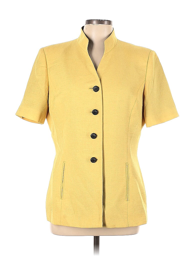 Kasper 100% Polyester Yellow Jacket Size 12 - 92% off | ThredUp